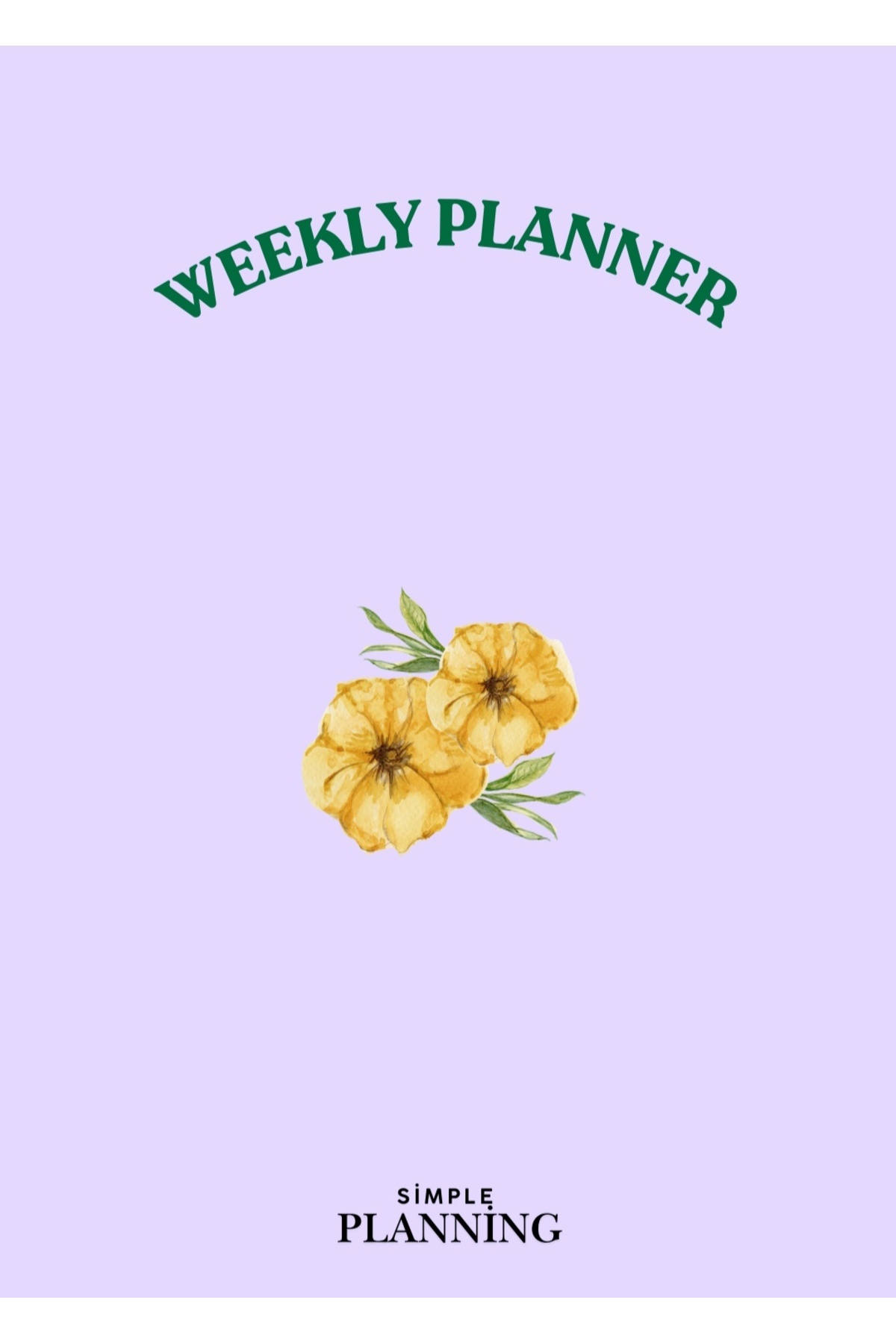 lydia WEEKLY PLANNER PDF| Minimal Haftalık Planlayıcı - Fiyatı, Yorumları