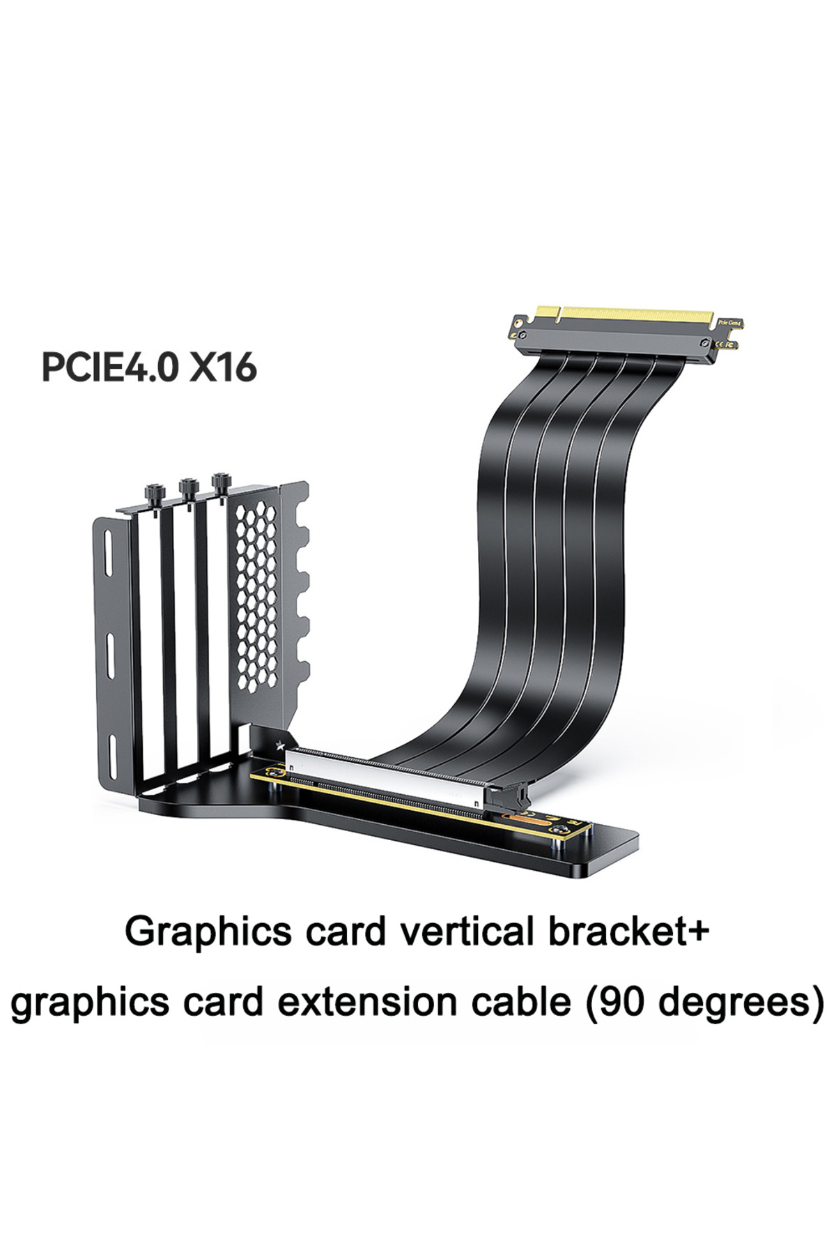 Choice Black 4.0 PCIE 3.0 4.0 x16 Universal Vertical GPU Holder Kit ...