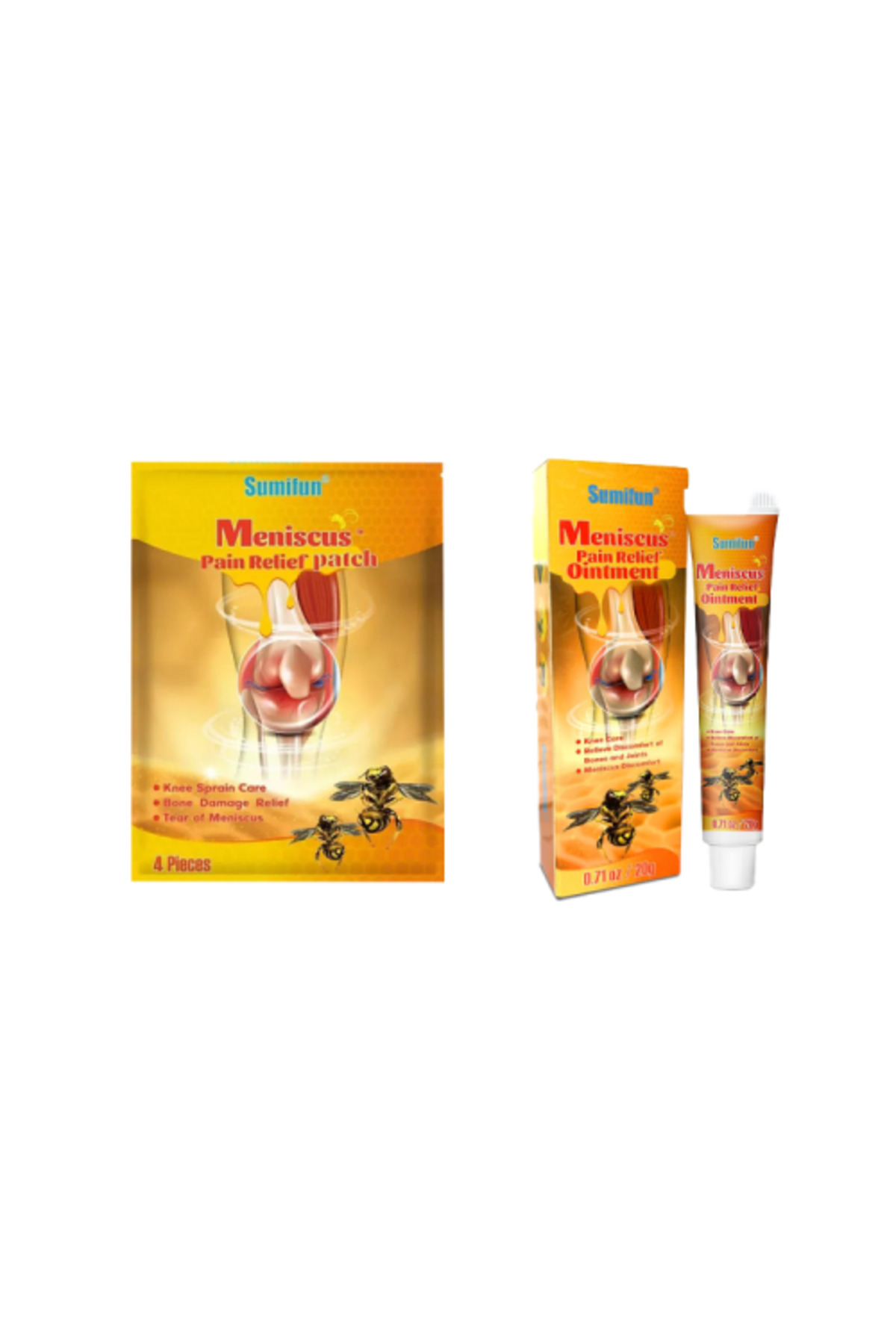 SUMIFUN Group with Bee Venom Extract for Joint Pain Relief Cream + 4 ...