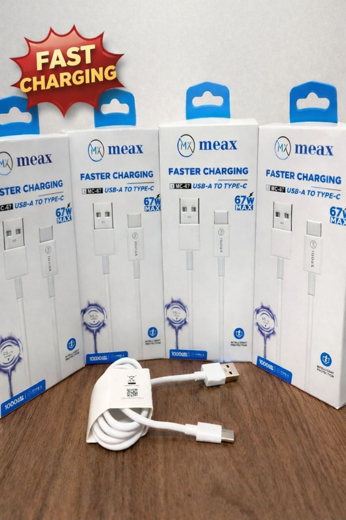 meax MC-67 67W Ultra Hızlı Şarj ve Veri Kablosu - USB to Type-C (1 ...