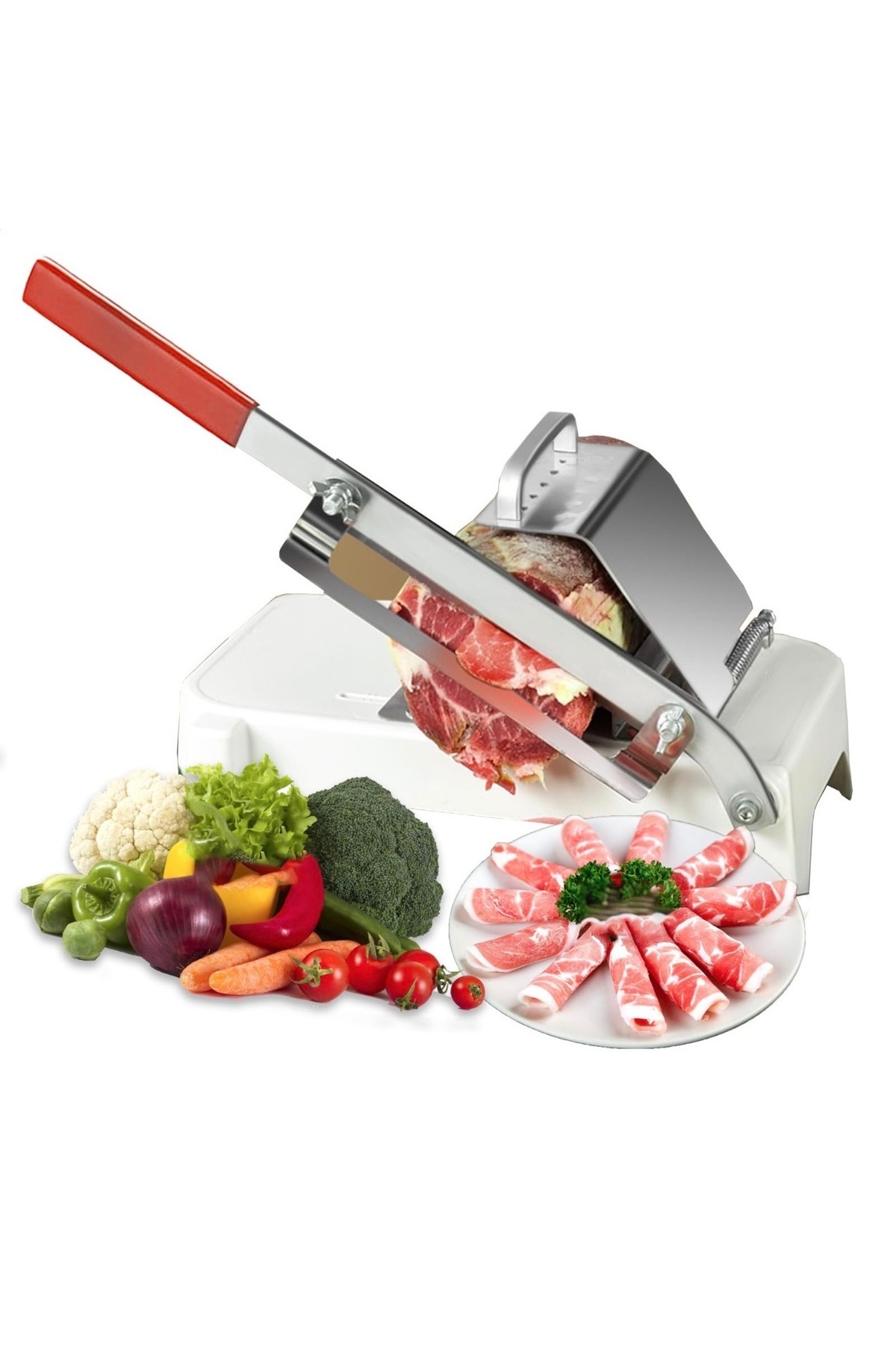 cc bin shihon Goldosian Manual Meat Slicer, Stainless Steel Meat Cutter ...