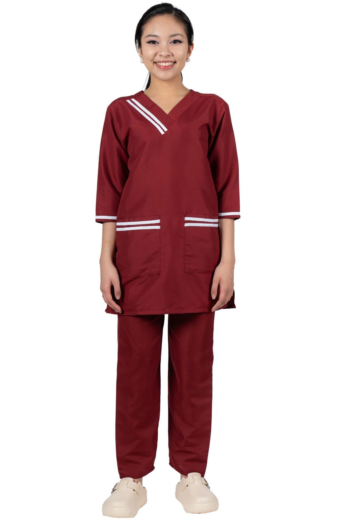 ABSHIR Housemaid/Khadama/Nanny Uniform Set, with 3/4 Sleeves and ...