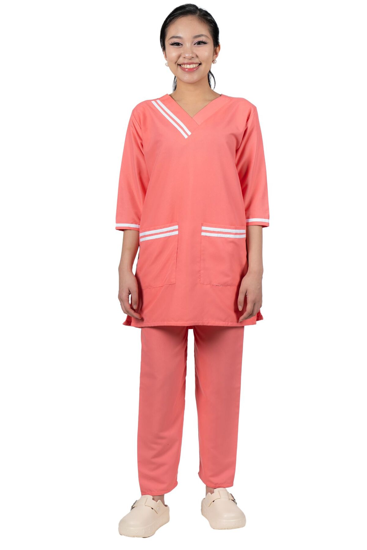 ABSHIR Housemaid/Khadama/Nanny Uniform Set, with 3/4 Sleeves and ...
