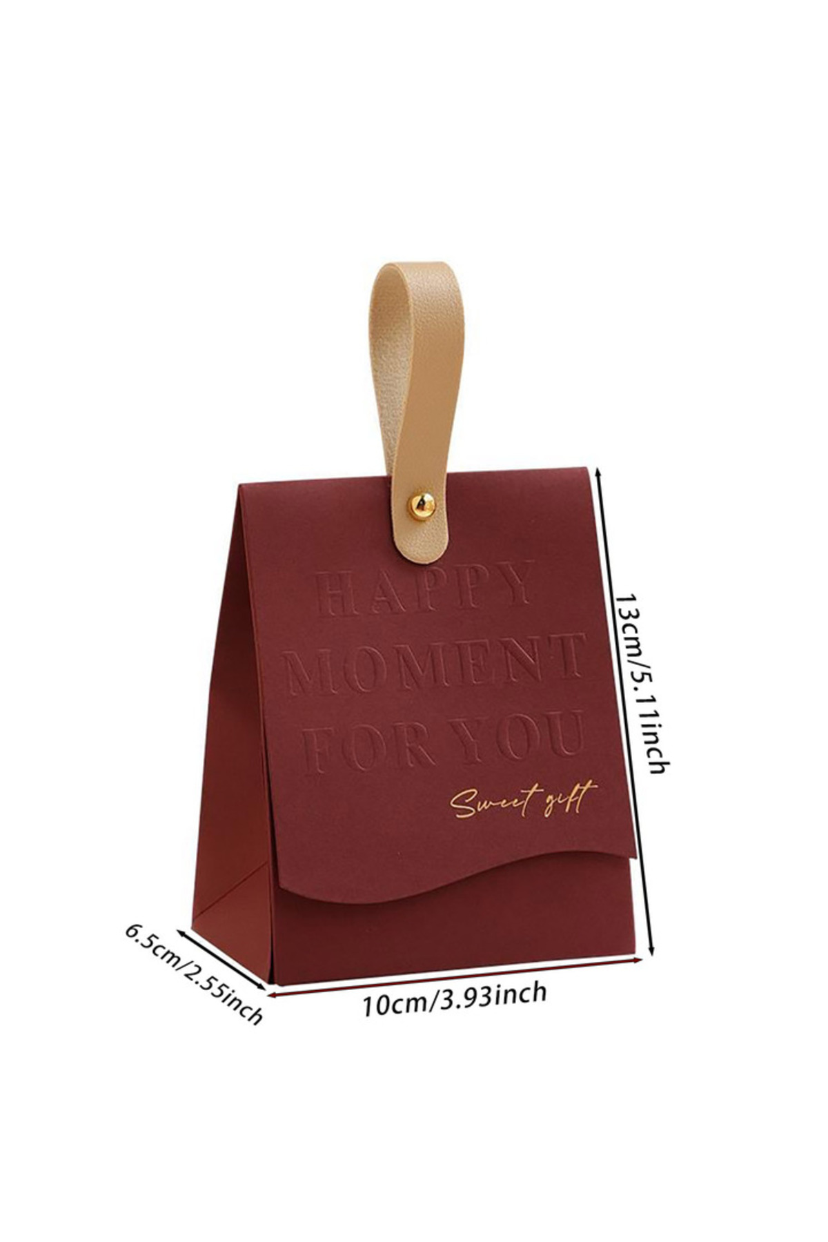 Choice 10x13x6.5cm SY-052R 10pcs Creative Leather Portable Gift Box ...
