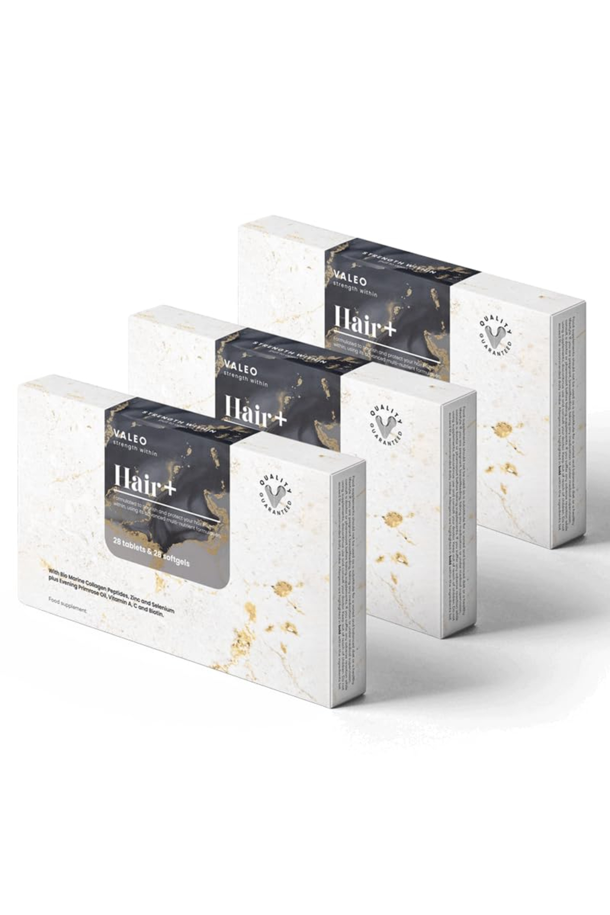 Valeo Hair+ Vitamins, Hair Growth, Strengthen Follicles - 28 Softgels ...