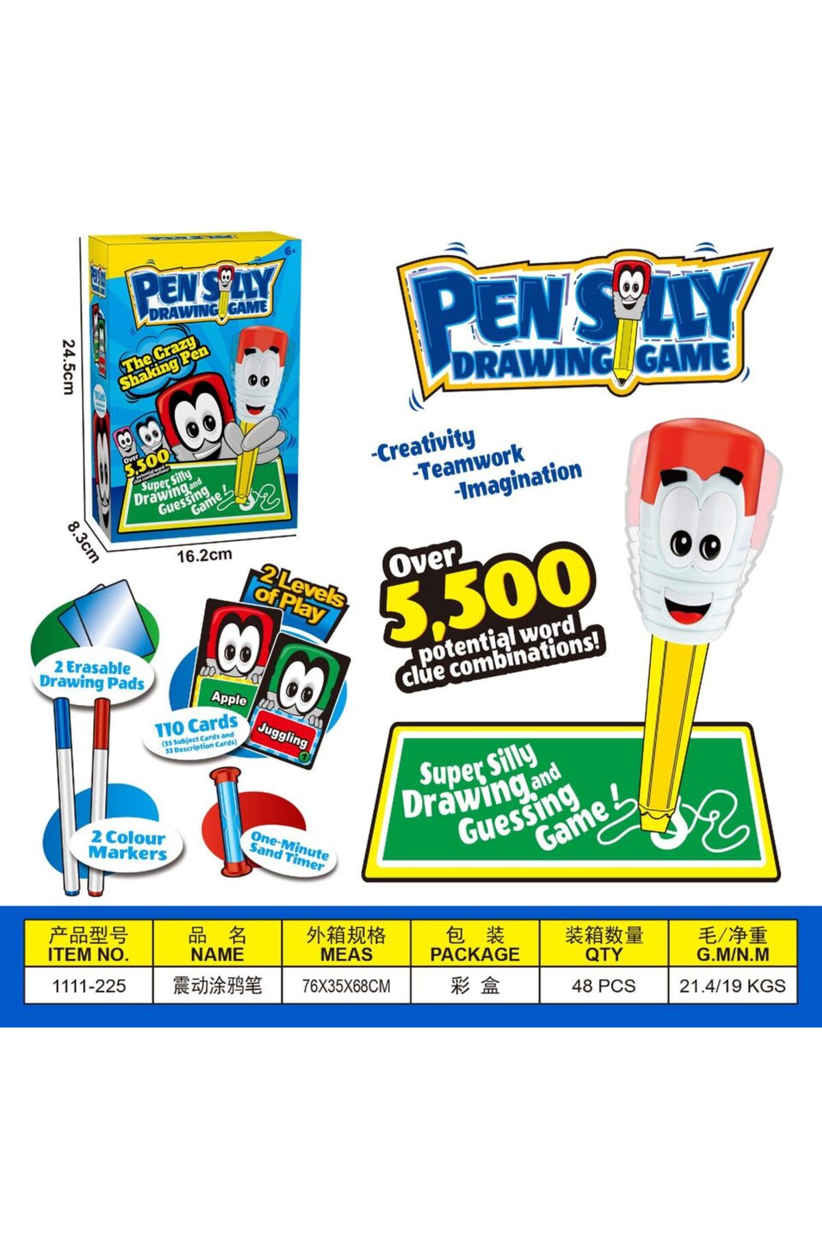 Choice pen Vibration Graffiti Painting Brush Desktop Game Stupid Drawing and Guessing Party Game ...