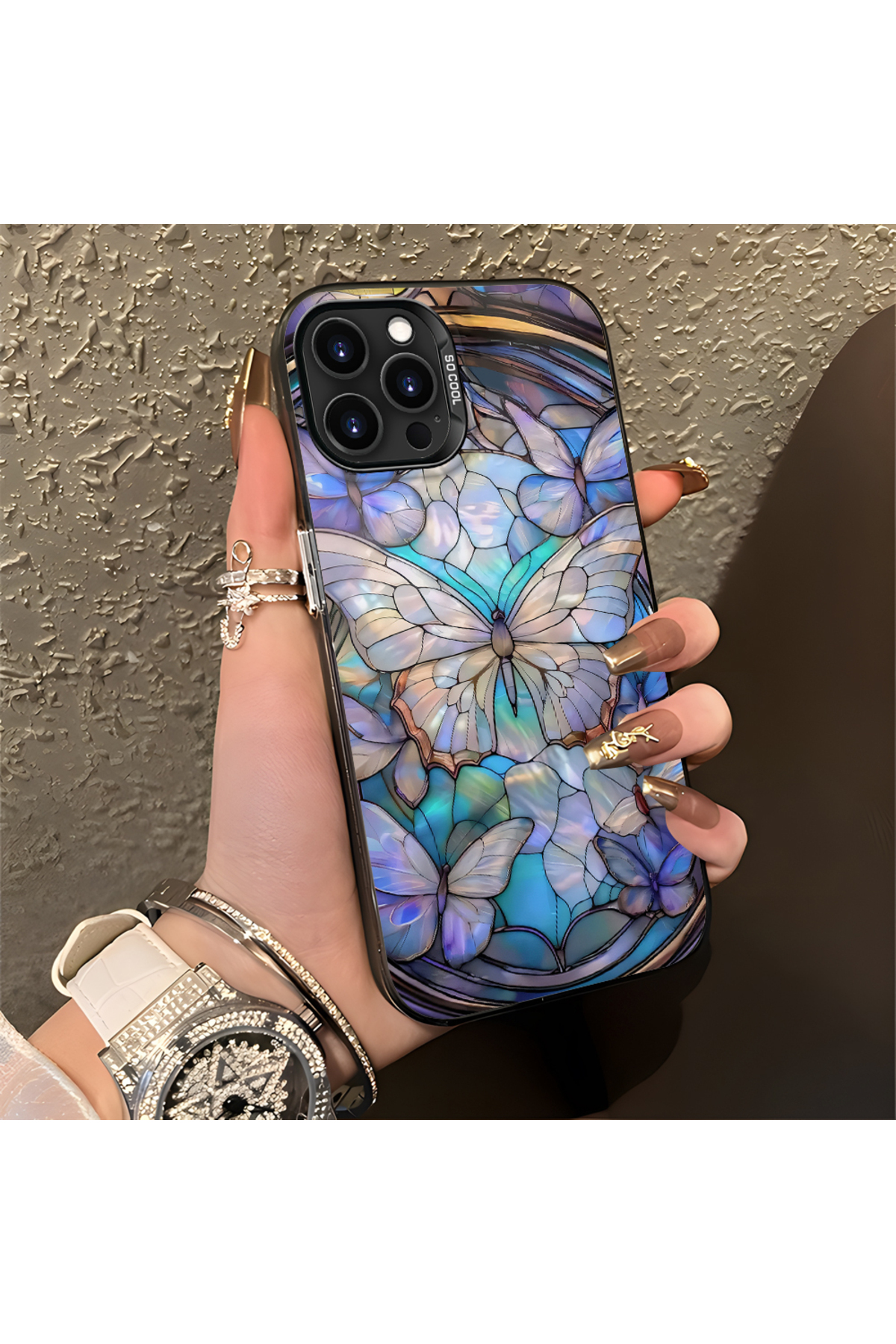 Hontinga iPhone 16 Pro Max Uyumlu Kılıfı Sert kabuk Anti Düşme Telefon ...