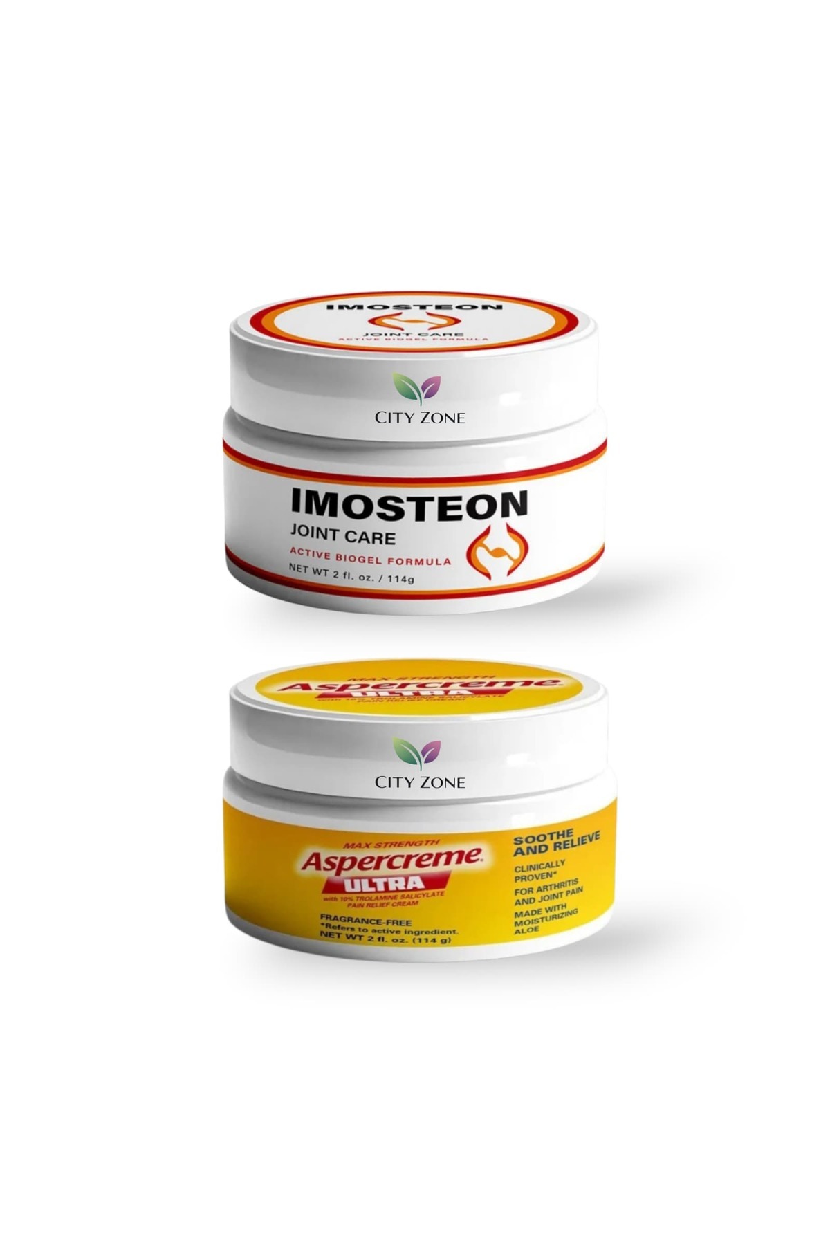 CİTY ZONE İmosteon Krem 150 ml + Aspercreme Ultra Krem 100 ml Vücut ...