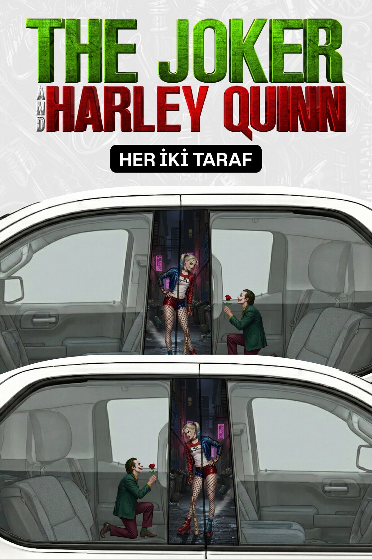 Stikacar JOKER & HARLEY QUINN Sticker Seti - Fiyatı, Yorumları