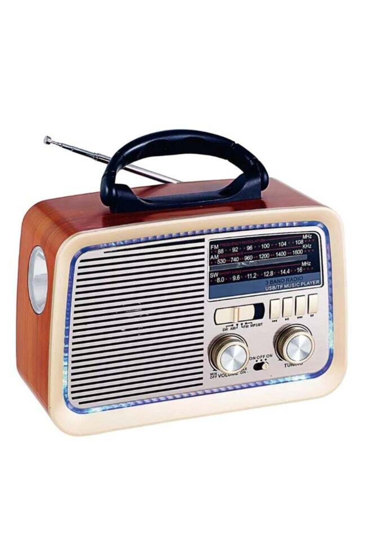 Micro Speed Hi-Fi Radio, FM/AM 3 Band, USB/TF/BT Player, Rechargeable ...