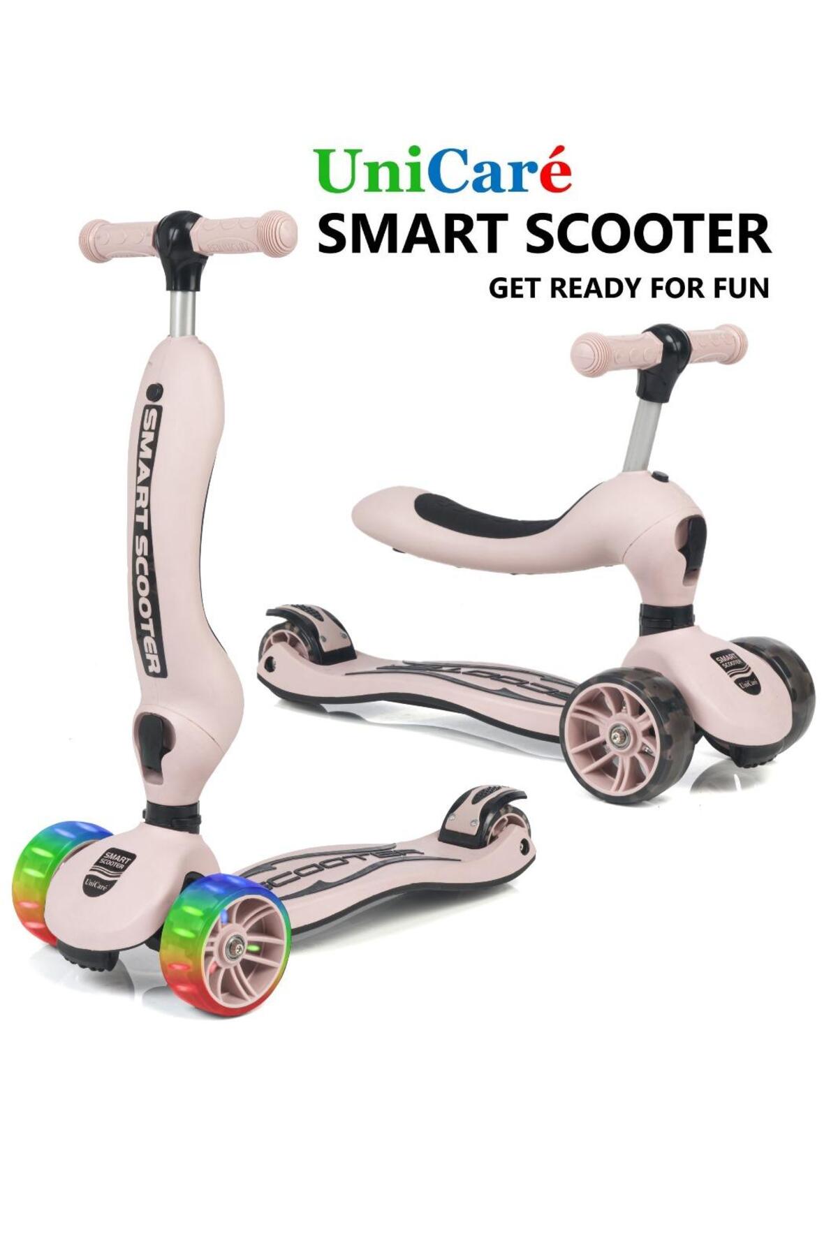 UniCare Smart Oturaklı Çocuk Scooter 3 Tekerlekli Işıklı Ledli Scooter ...