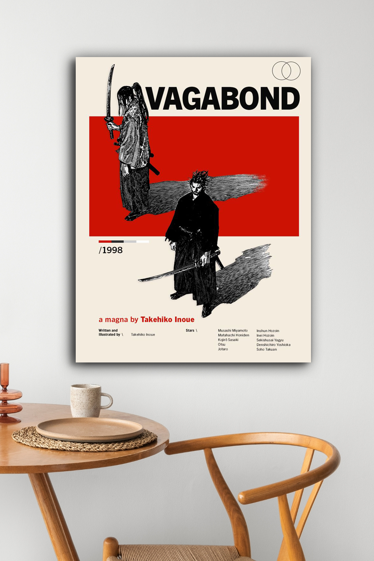 postercraft Vagabond Miyamoto Musashi x Sasaki Kojirō Modern Panel ...