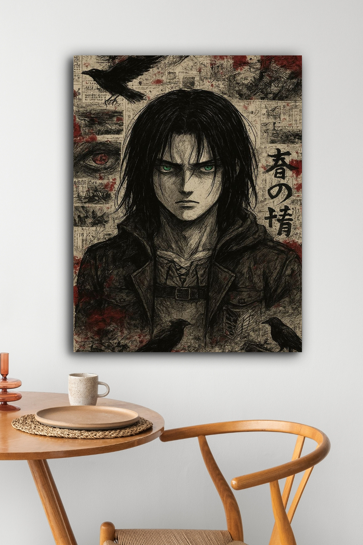 postercraft Attack on Titan Eren Yeager Modern Panel Tablo Poster ...