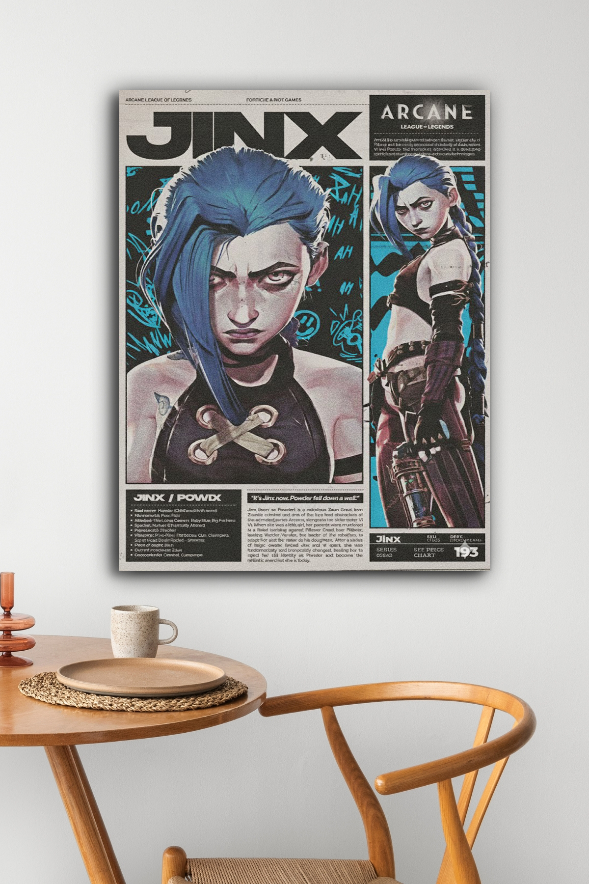postercraft Arcane Jinx Paper Style Art Modern Panel Tablo Poster ...