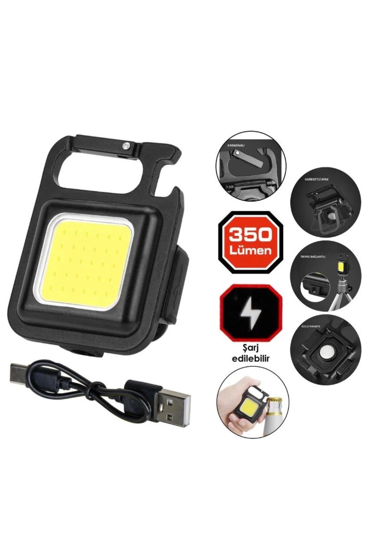 selim uyar kamp metal ROX Outdoor Şarjlı Led Feneri 350 Lümen - Fiyatı ...