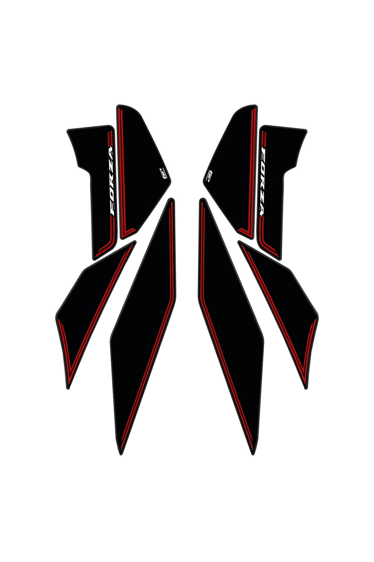 GP KOMPOZİT Honda Forza 250 2018-2025 Uyumlu Yan Alt Ayak Pad Siyah ...