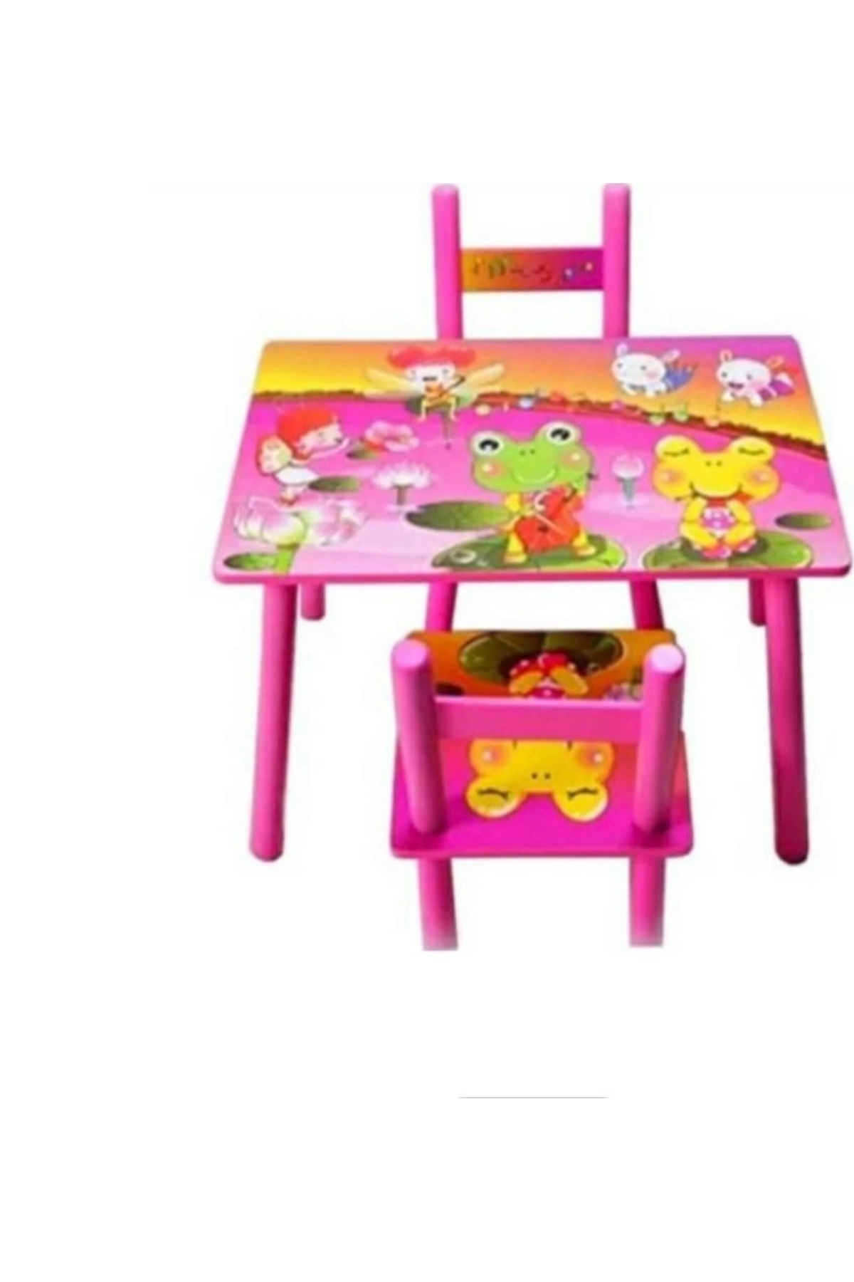 NSP Kids Masa copii cu 2 scaunele,MDF SI LEMN- Trendyol