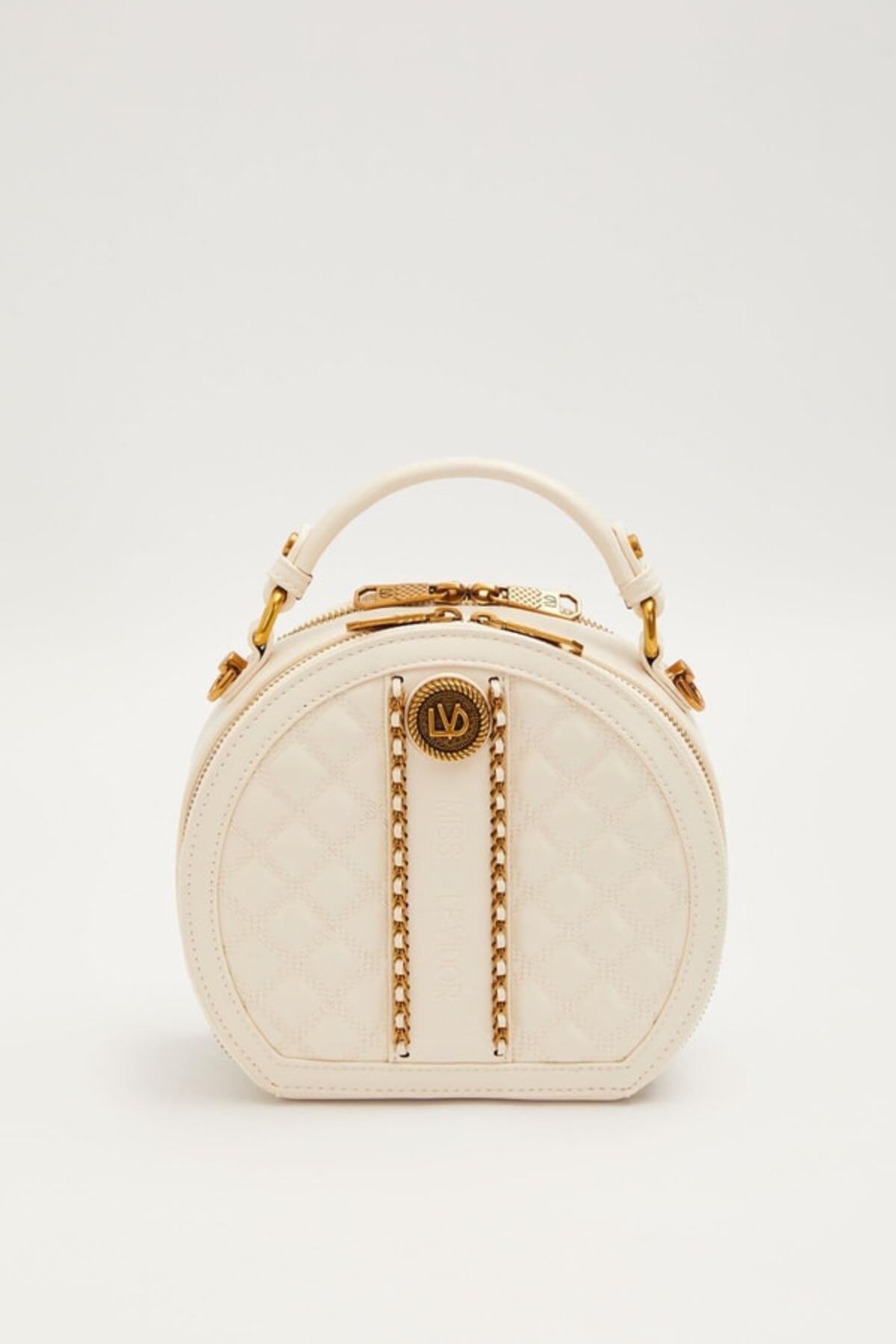 Levidor Krem Yuvarlak Form El Çantası - Fiyatı, Yorumları