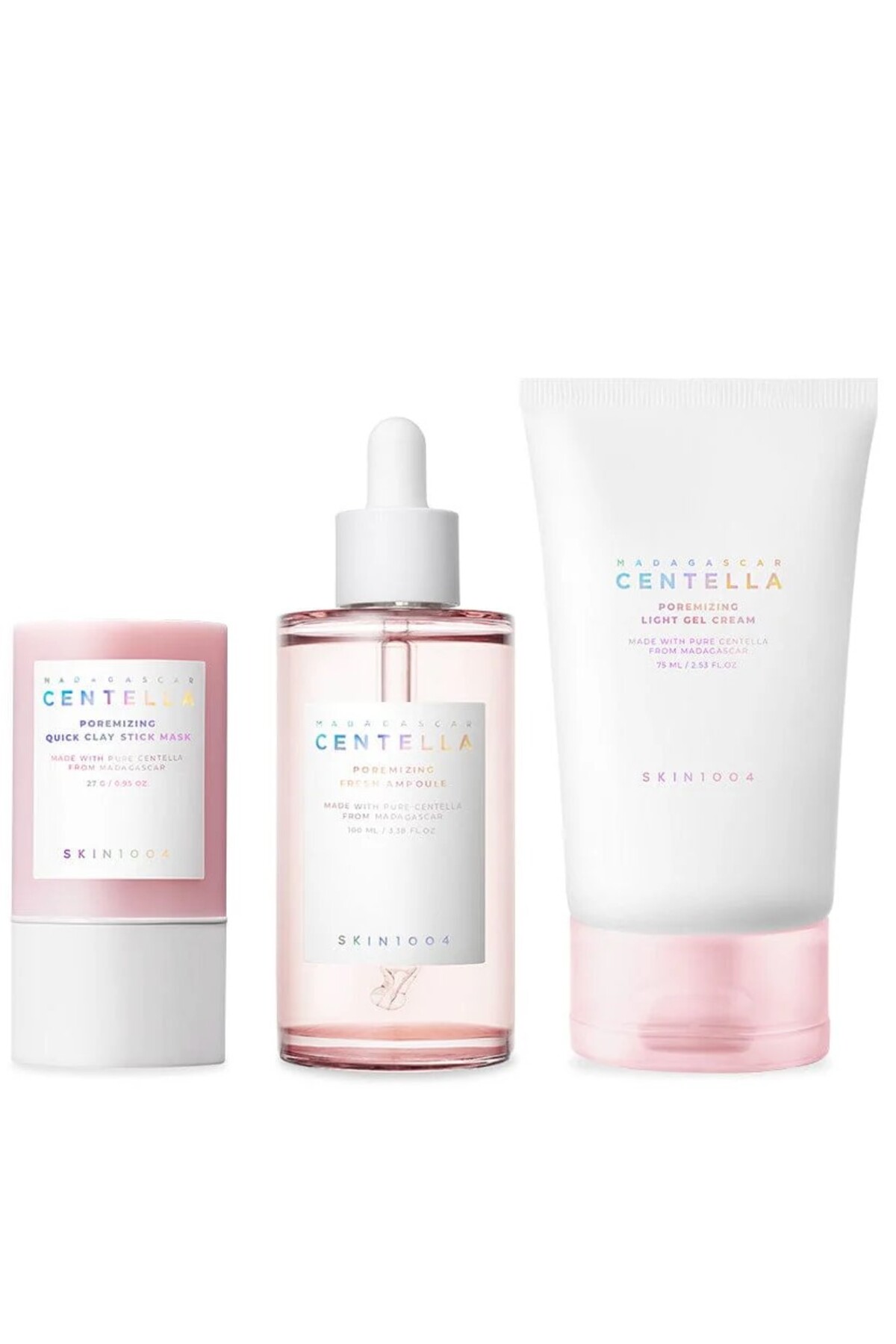 Skin1004 Centella Poremizing 3lü Set Quick Clay Stick Mask-Fresh Ampul ...