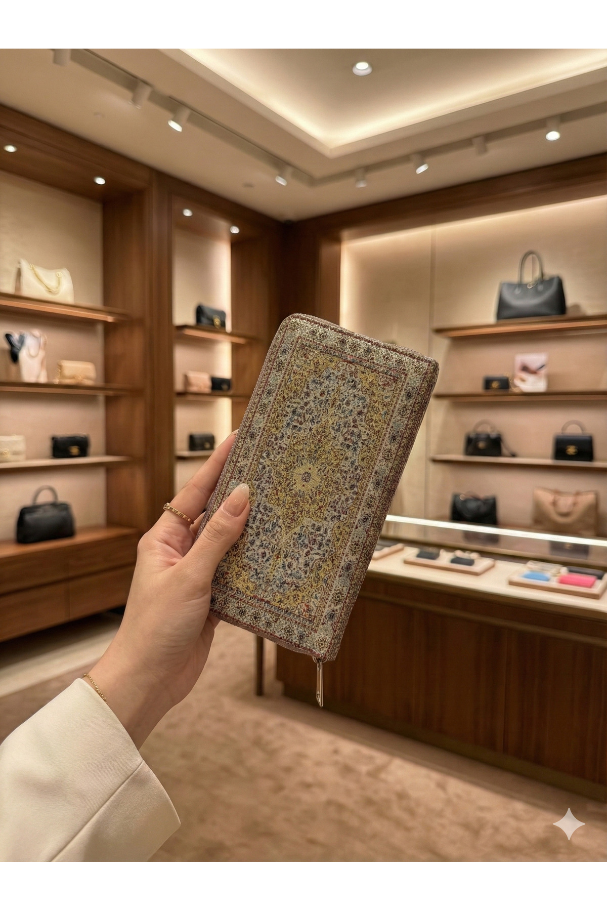 Gamy Bags Etnik Desenli Bohem Kadın Cüzdanı-Türk Motifli Dokuma Cüzdan ...