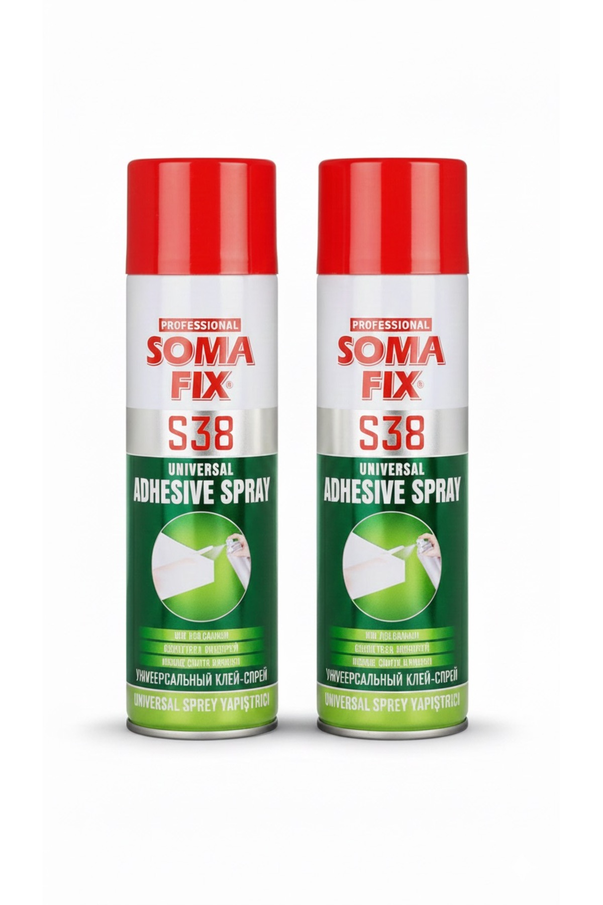 Somafix 500 ml Genel Amaçlı Tekstil Sünger Yapıştırıcı Sprey S38 2 ADET ...