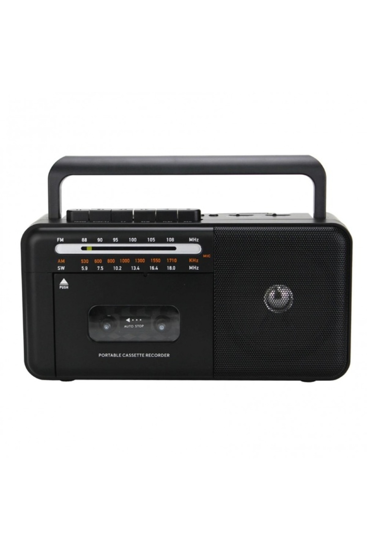 FLAGEN Retro Taşınabilir Kaset Çalar + FM/AM/SW Radyo Bluetooth & USB ...