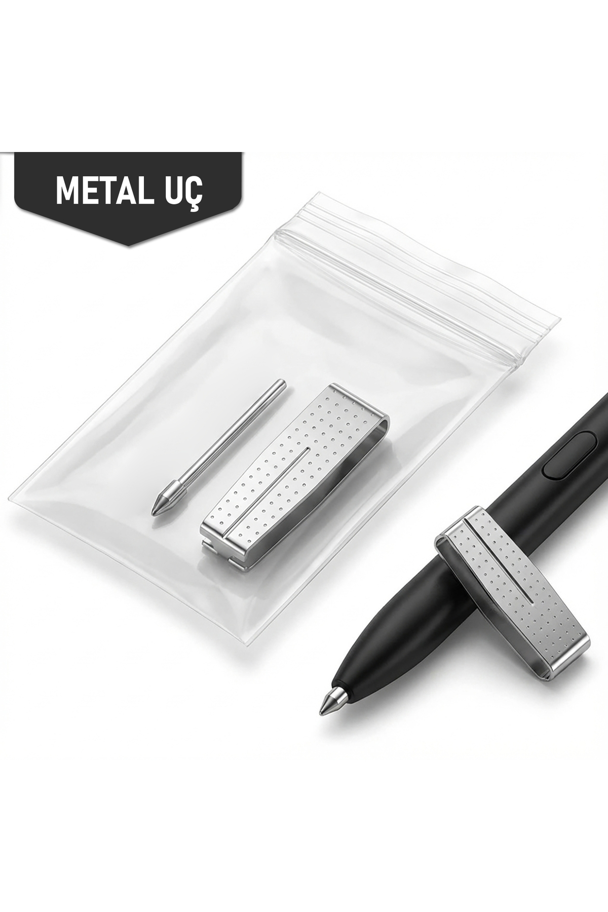 Samsung Caseonn Galaxy Tab S11 X730 Titanyum Alaşımlı Metal Kalem Ucu ...