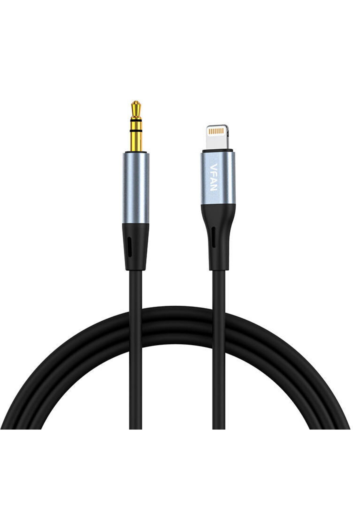 VIPFAN Cablu AUX L05 de la Lightning la mini jack de 3,5 mm, 1 m (gri ...