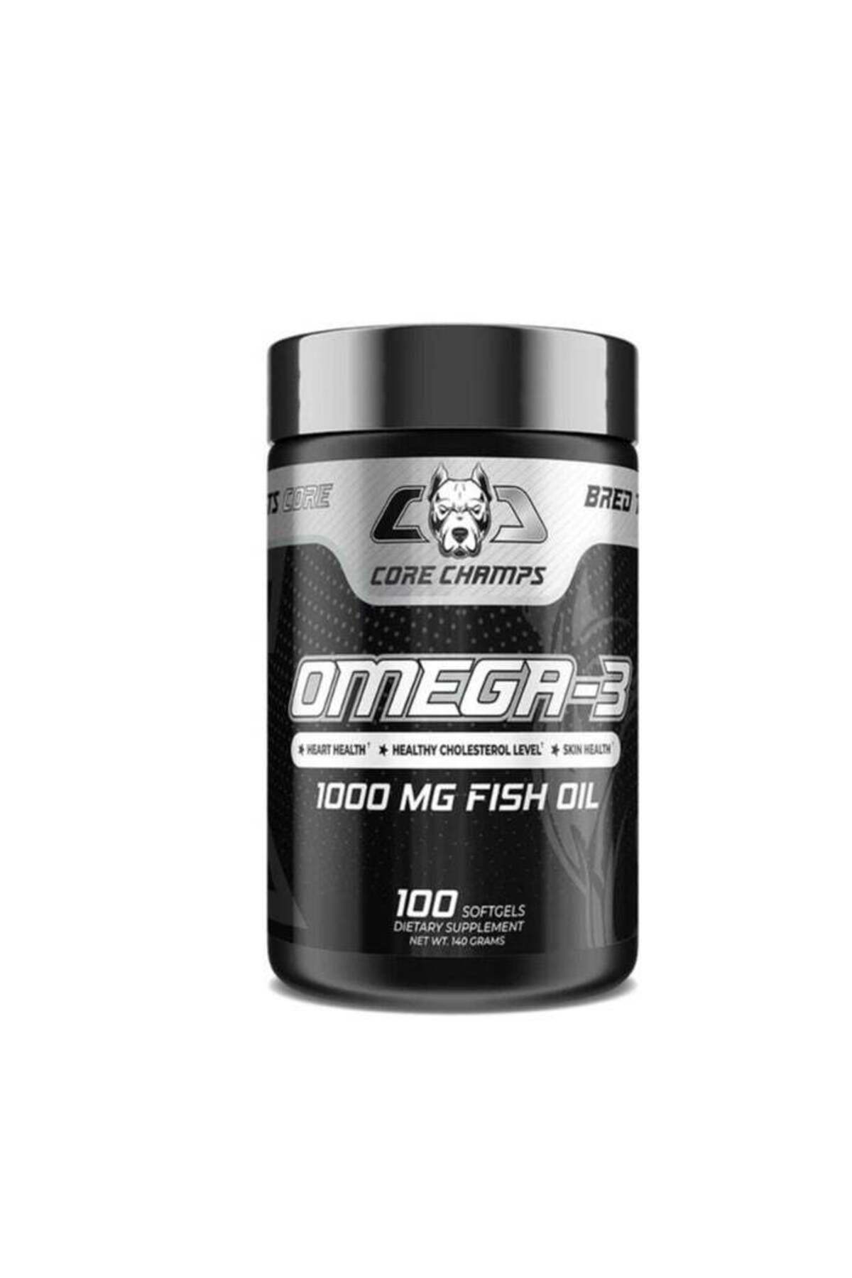 Core Champs Fish Oil Omega 3 1000 mg, 100 Softgels- Trendyol