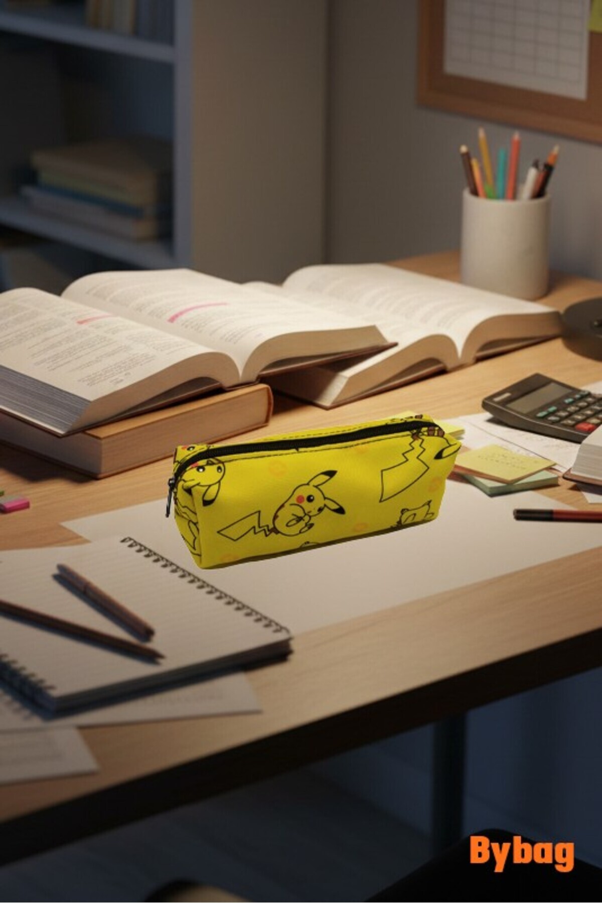 BYBAG Pikachu Pokemon Pikaçu Kalemlik Fermuarlı Makyaj Çantası İlaç ...