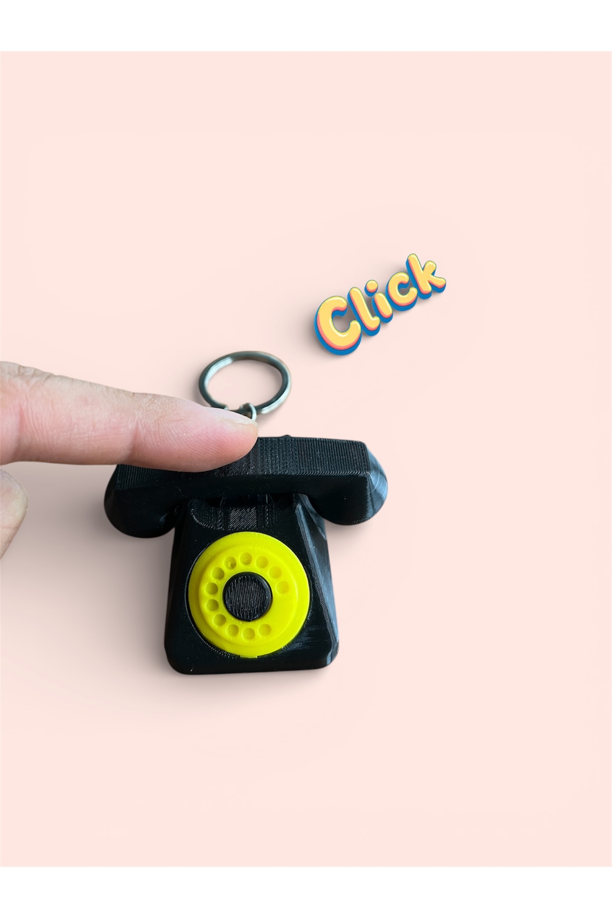 bohoostudio Nostaljik Tuşlu Telefon Stres Anahtarlık-Clicker-Tıkırtılı ...
