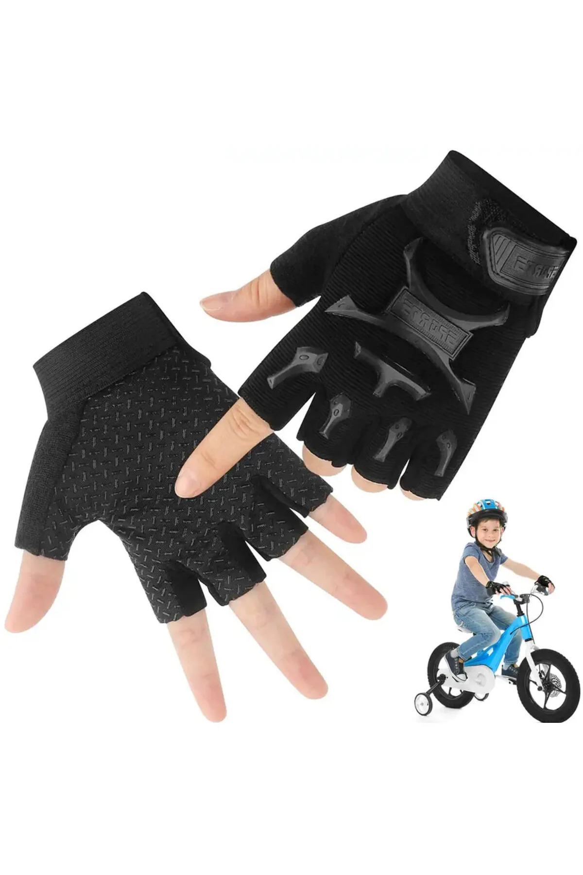 BGA Çocuk taktik eldiveni spor bisiklet sürüş paten egzersiz outdoor ...
