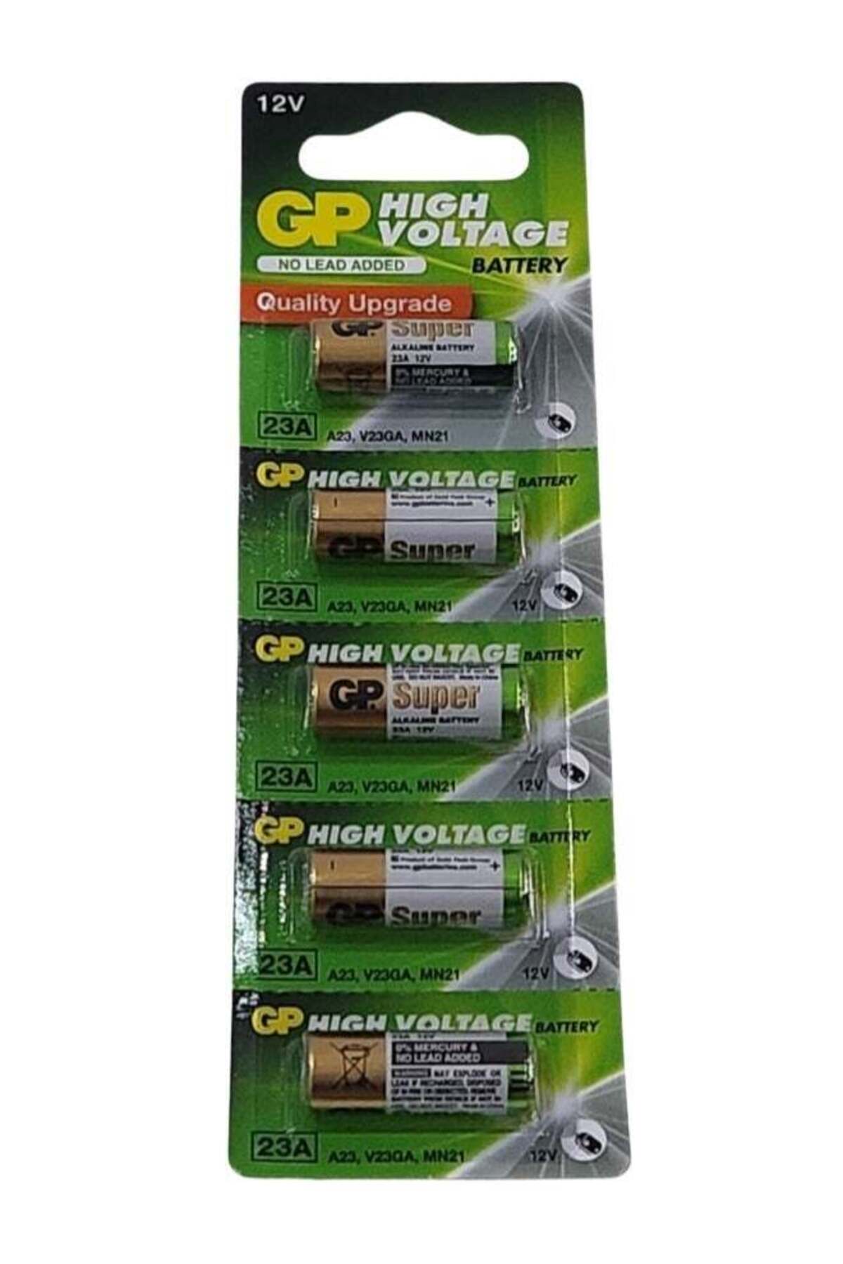 GP بطارية قلوية عالية الجهد Super 23A 12V (عبوة من 5 بطاريات)- ترينديول