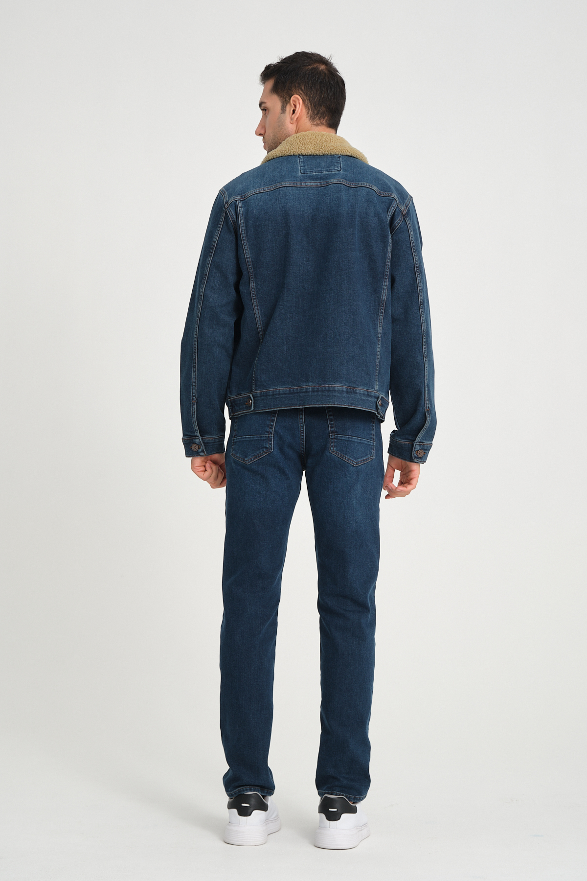 MINCHETTO Günlük Erkek Klasik Strech Jean Young Kürklü Denim Şık Ceket ...
