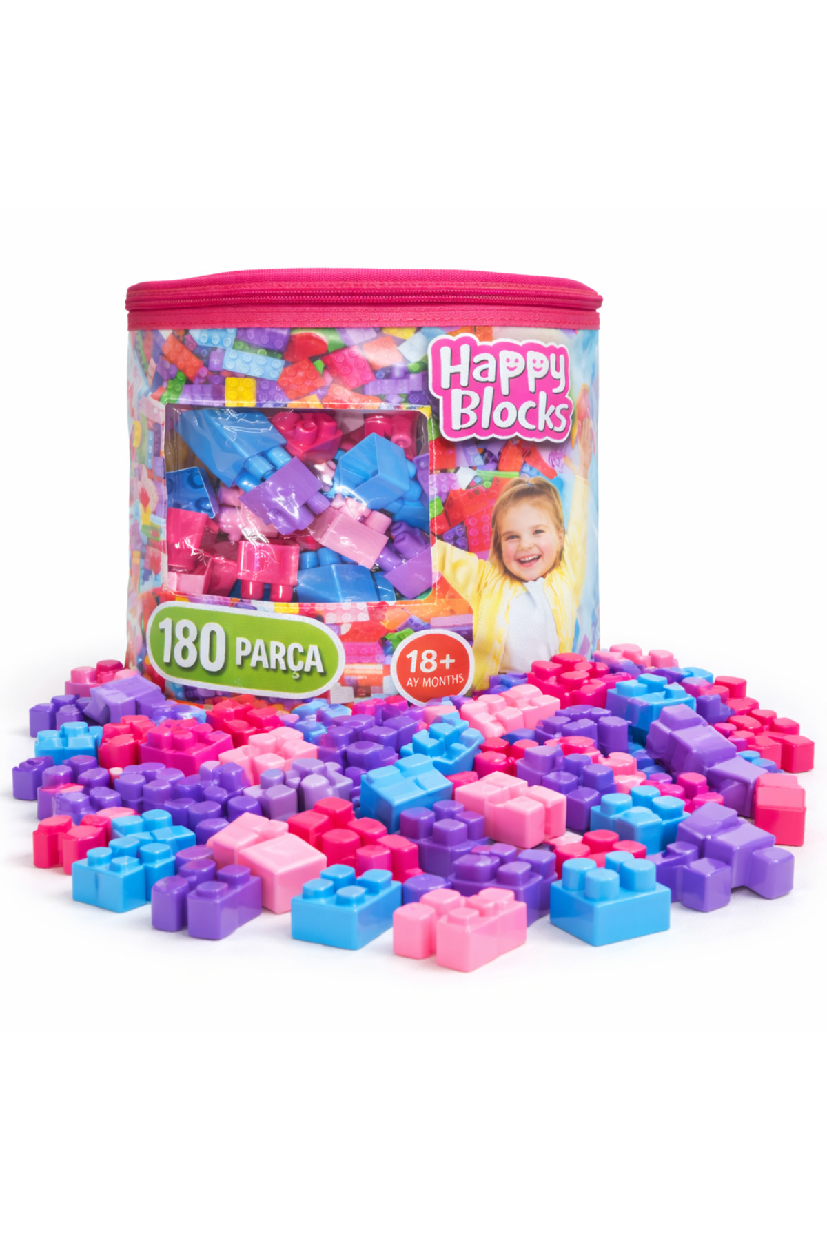 Canland Happy Blocks Eğitici Blok Oyuncak 180 Parça – Renkli Yapı ...
