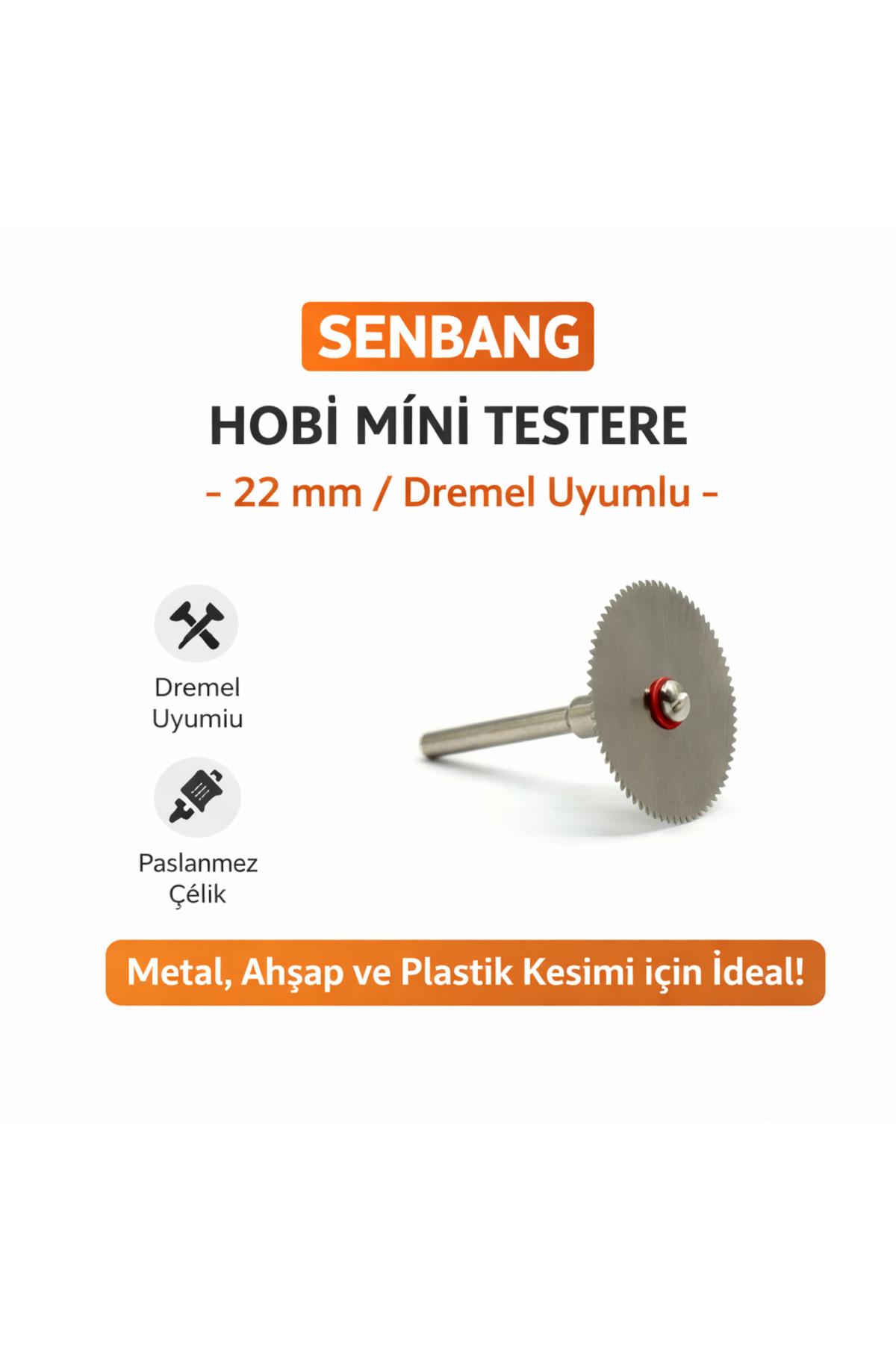 SENBANG Hobi Mini Testere 22 mm – Dremel Uyumlu Paslanmaz Çelik Kesme ...