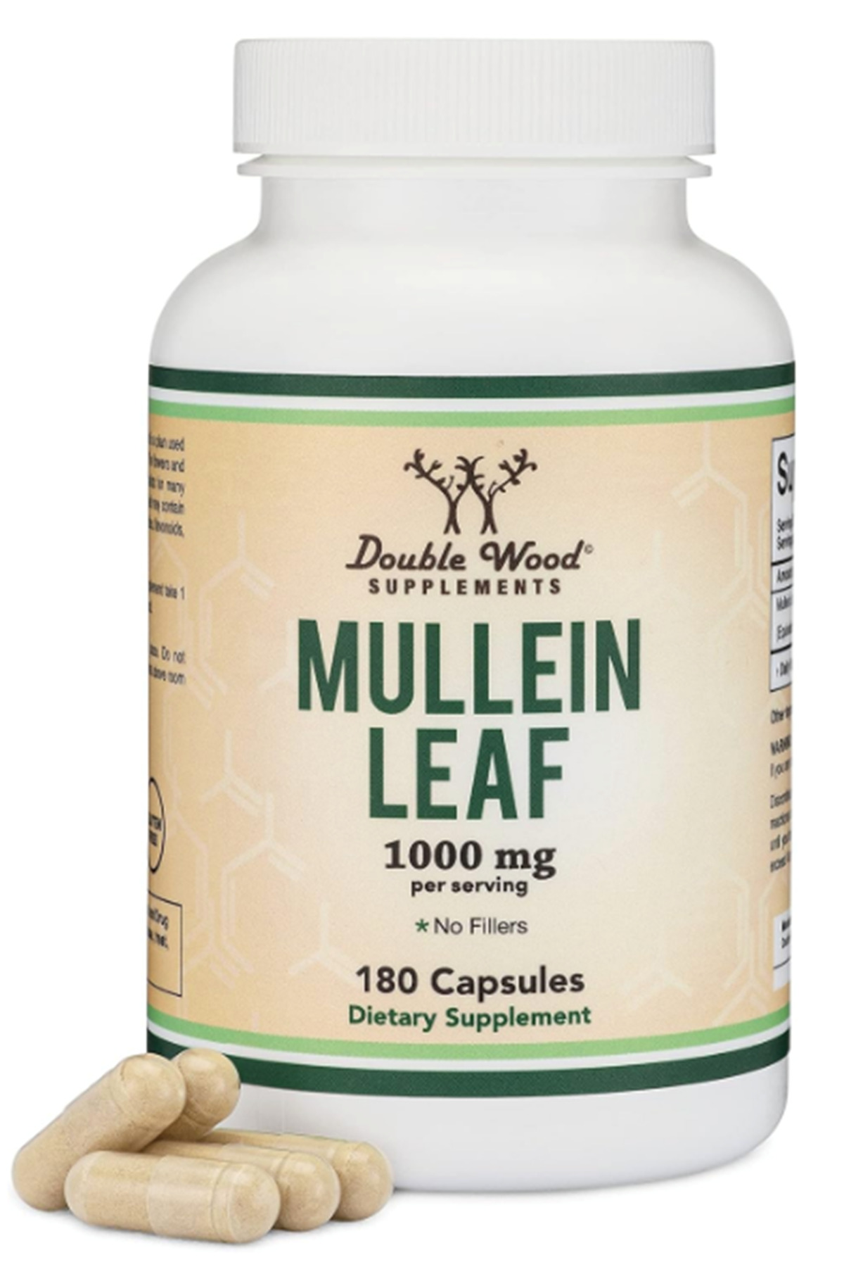 DOUBLE WOOD Mullein Leaf 1000mg 180 Veg Capsul.ABD MENŞEİ 39. - Fiyatı ...