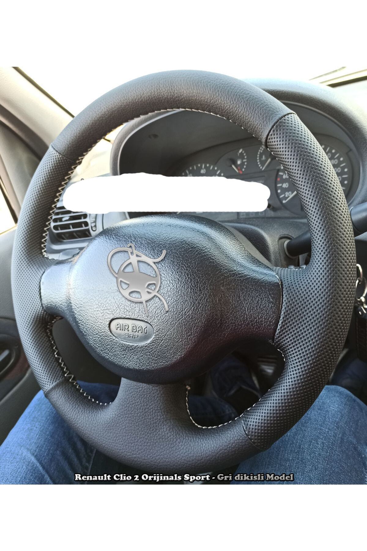 Detay Direksiyon kılıfı Renault Clio 2- Dacia Logan 2001-2005 Spor ...