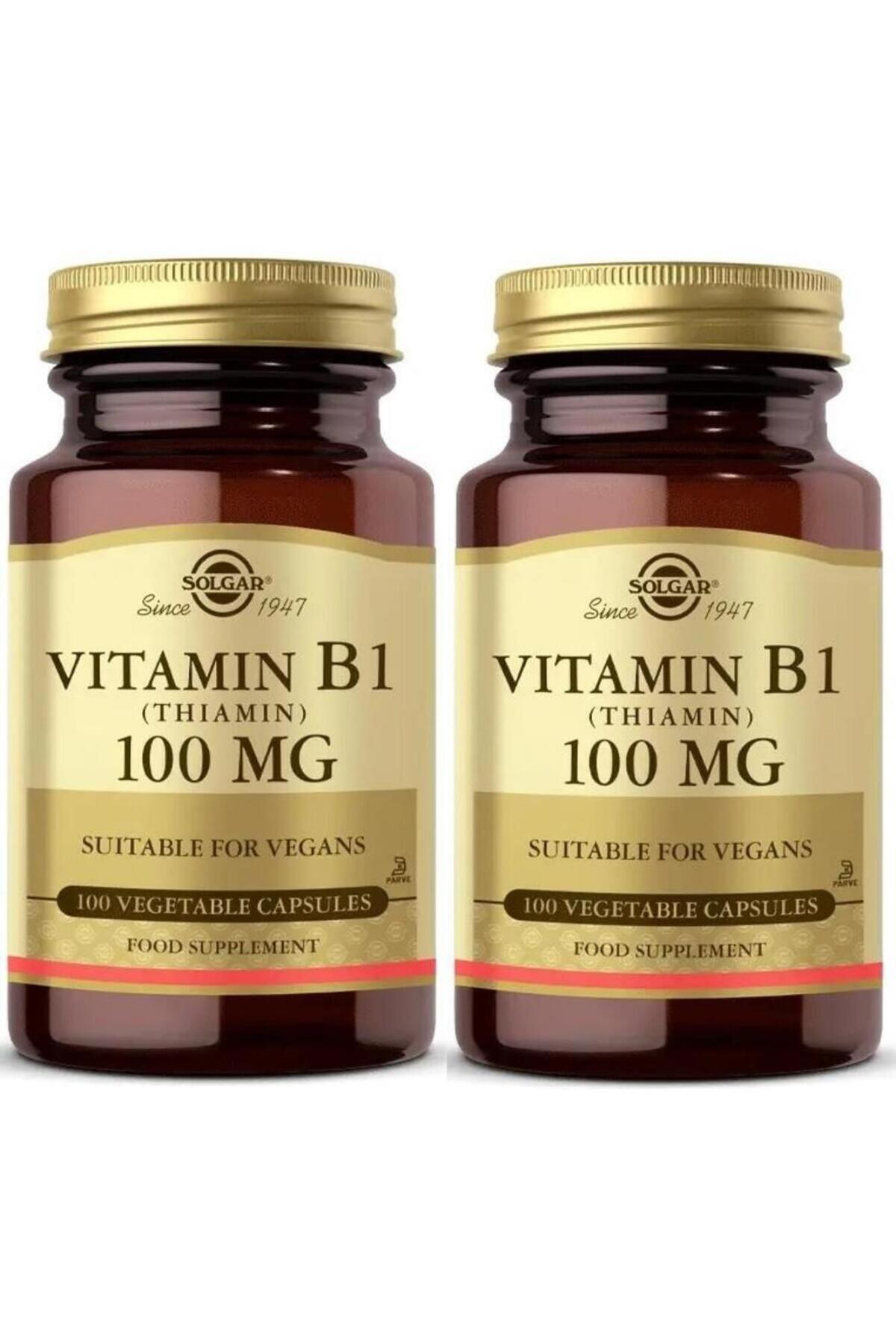 Solgar Vitamin B1 Thiamin 100 mg 100 Vegetable Kapsül 2 Adet - OnuAl ...