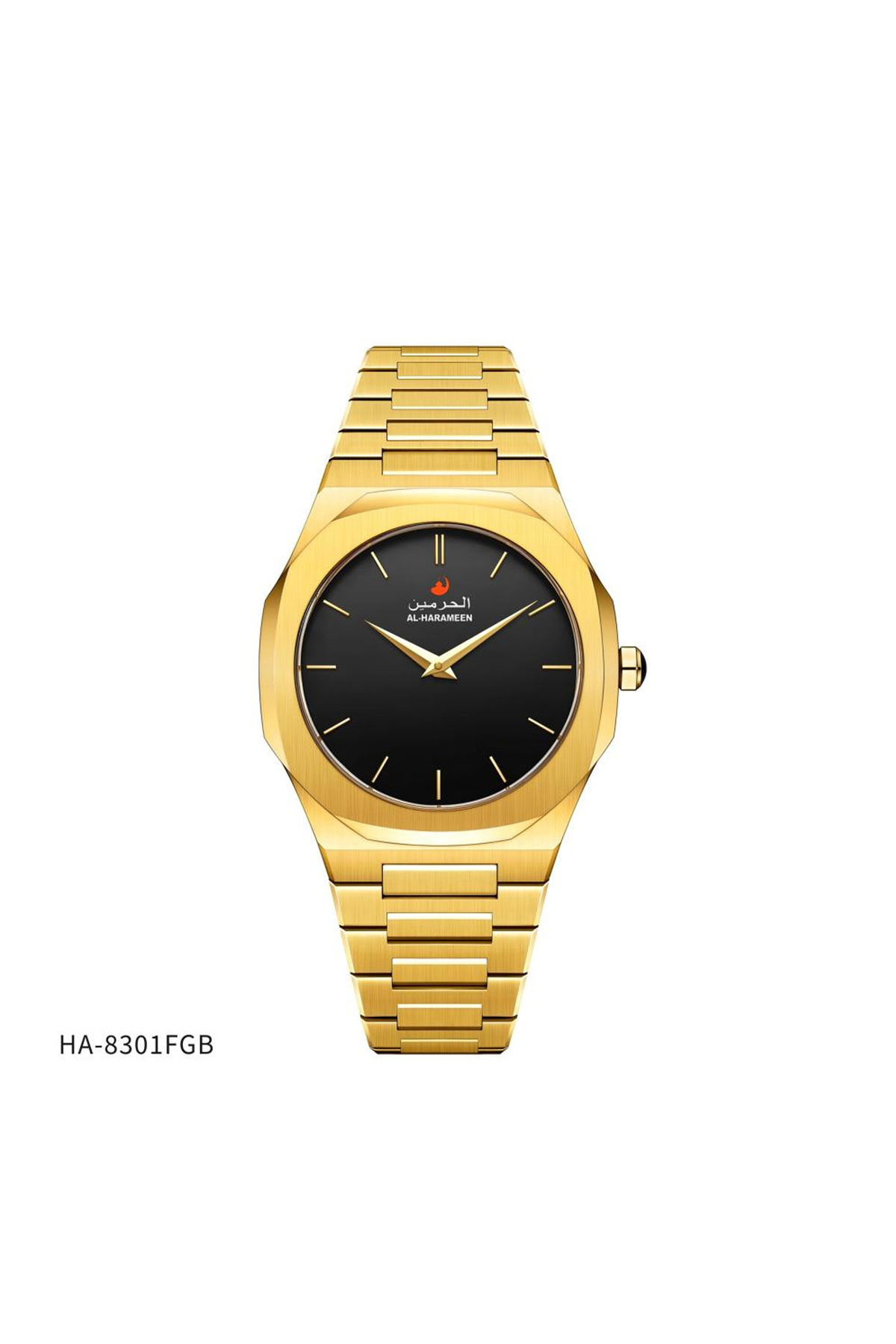 AL-HARAMEEN ساعة الحرمين الرجالية HA-8301 كلاسيكية قياس 41MM- ترينديول