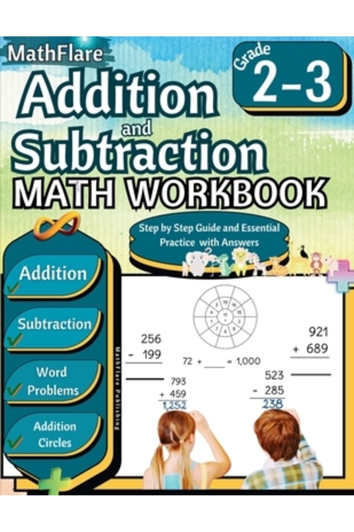 INDEPENDENT CAT Addition and Subtraction Math Workbook 2nd and 3rd ...