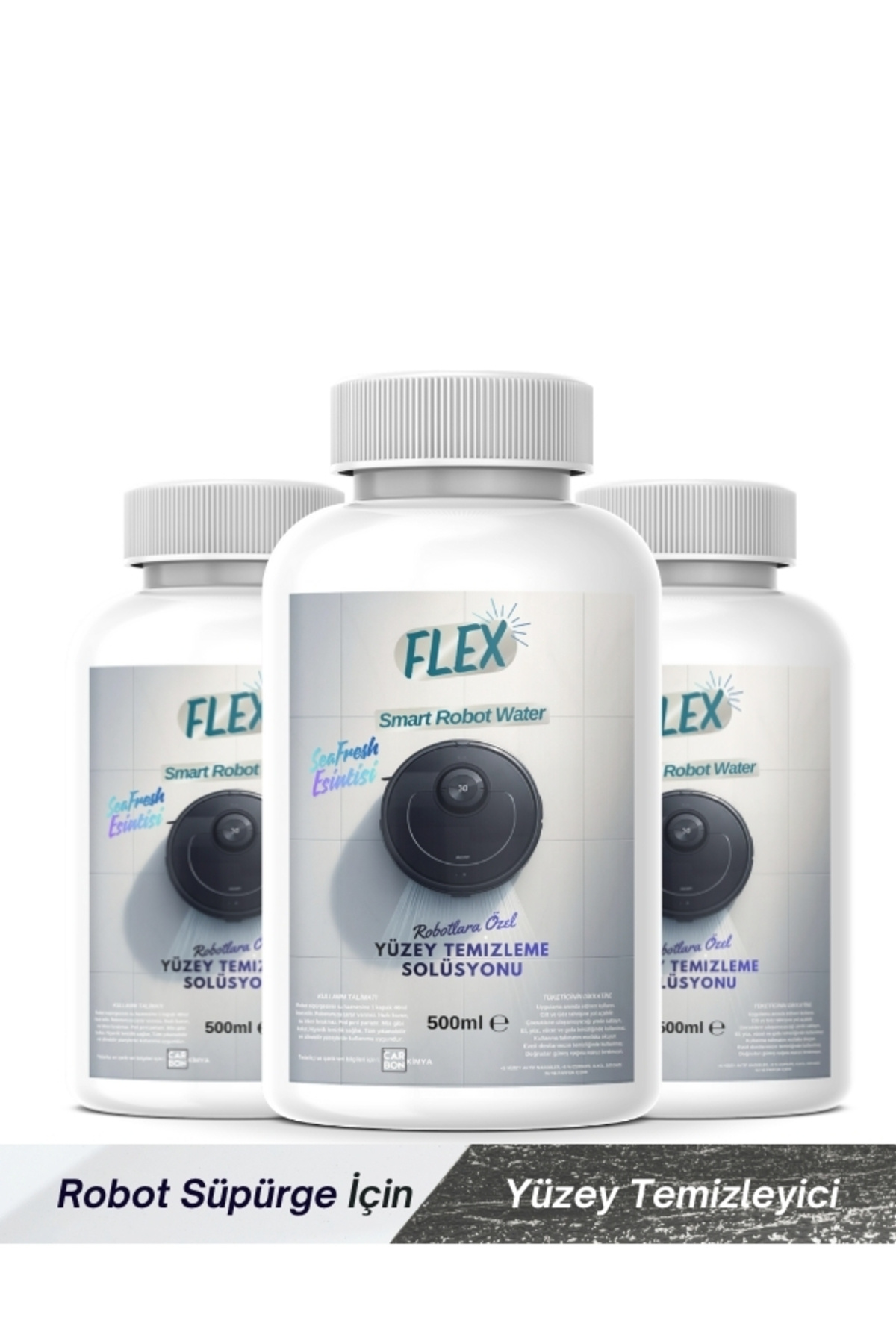 Flex Clean Akıllı Robot Süpürge Yüzey Temizleme Solüsyonu Sea Fresh ...