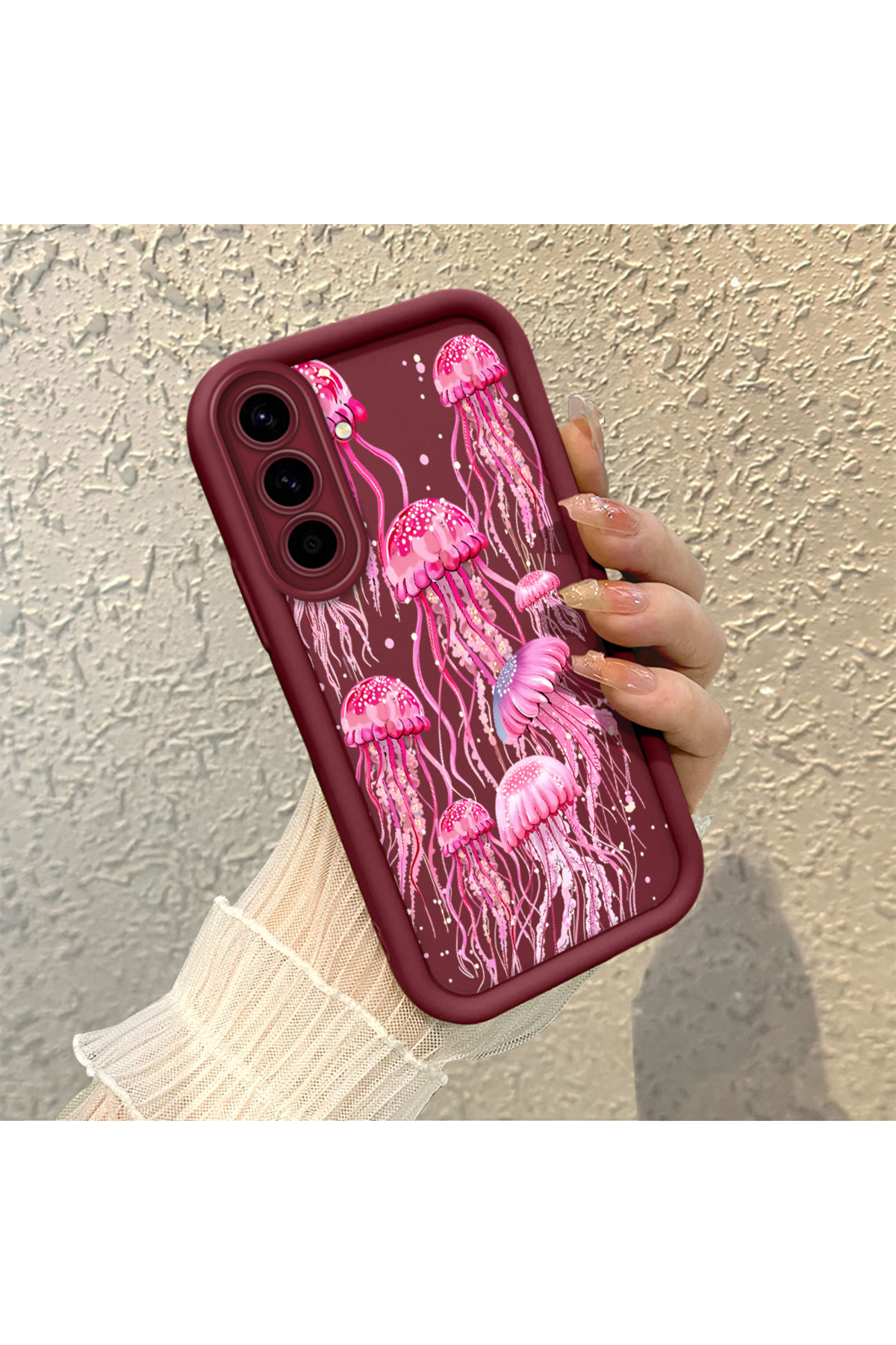 Hontinga Samsung Galaxy A36 Compatible Camera Protected Medyuza Pattern ...