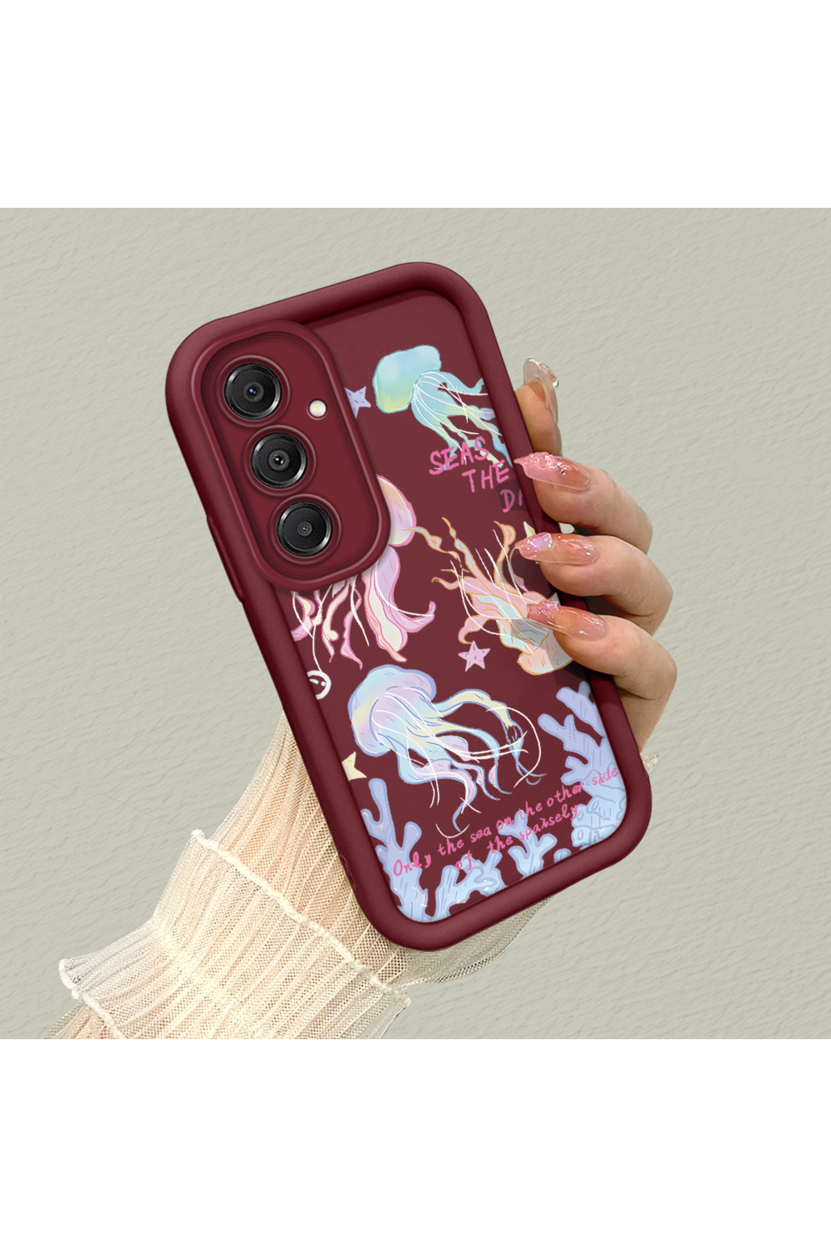 Hontinga Samsung Galaxy A16 Compatible Camera Protected Medyuza Pattern ...