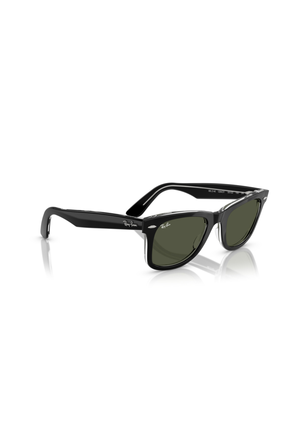Ray-Ban 2140 1294/31 50 22 150 ÇERÇEVE ŞEFFAF ÜSTÜNE SİYAH UNİSEX GÜNEŞ ...