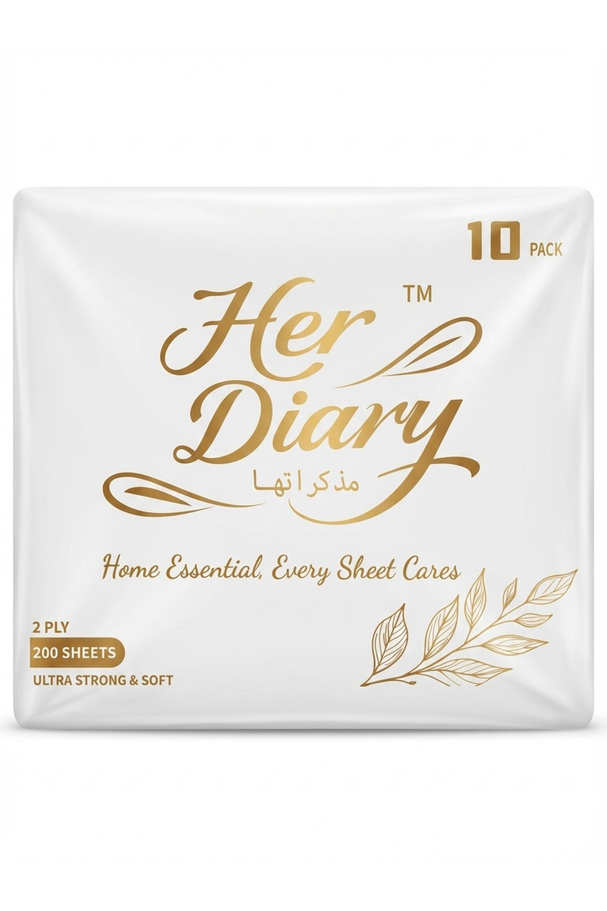 ENAR Her Diary Facial Tissues 200 Sheets, 2-Ply Ultra Soft & Strong ...