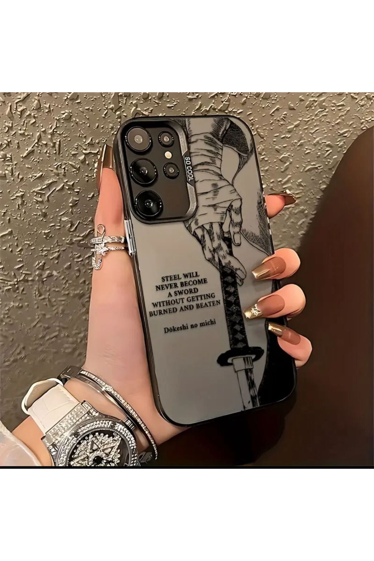 Caseji Samsung Galaxy S25 Fe Compatible Dirt-Resistant Samurai Printed ...