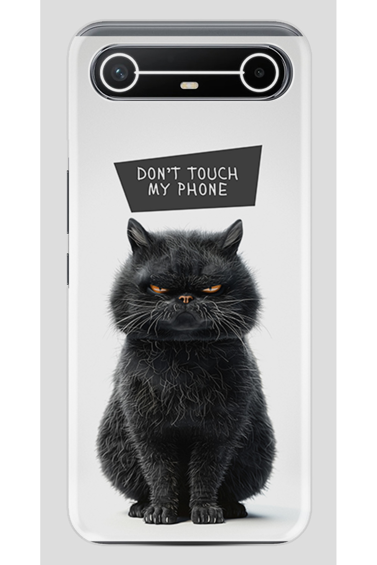 TECNO Spark Slim (KM9) Kılıf Boutique Baskılı Resimli Don't Touch Cat ...