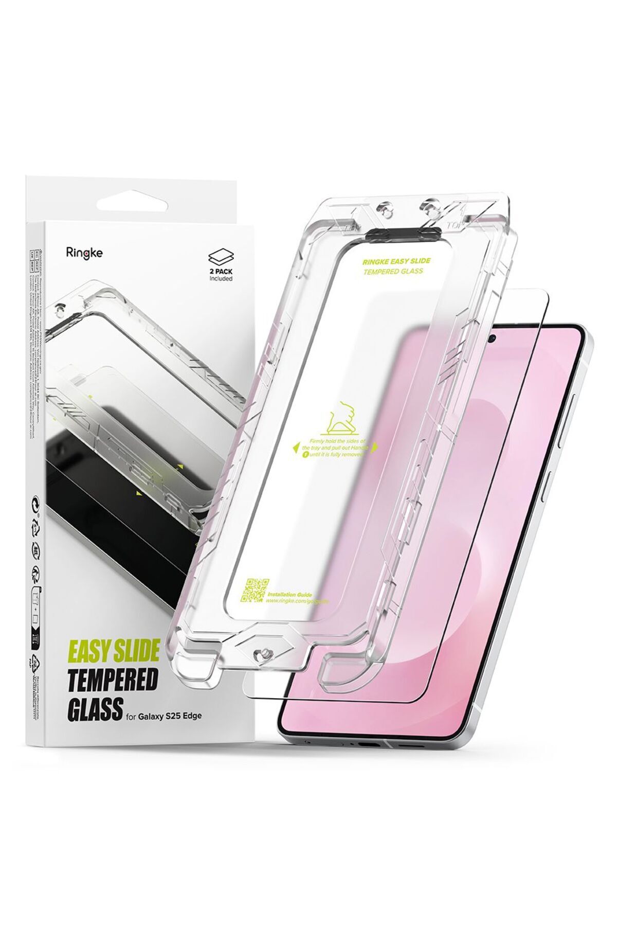 Ringke Προστατευτικό γυαλί Easy Slide για Galaxy S25 Edge- Trendyol