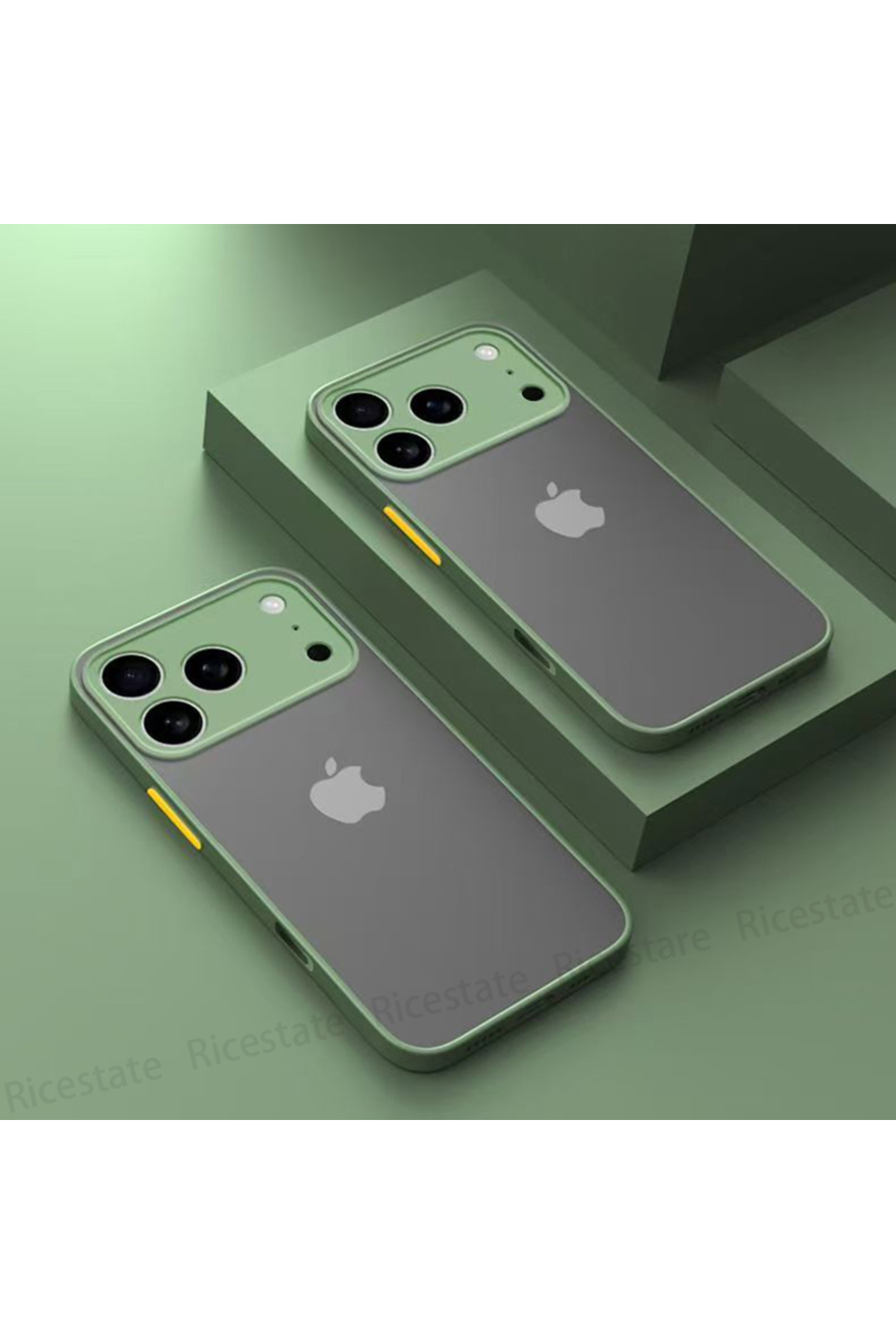 Choice iPhone17 green Armor Bumper Shockproof Case For iPhone 17 Pro ...